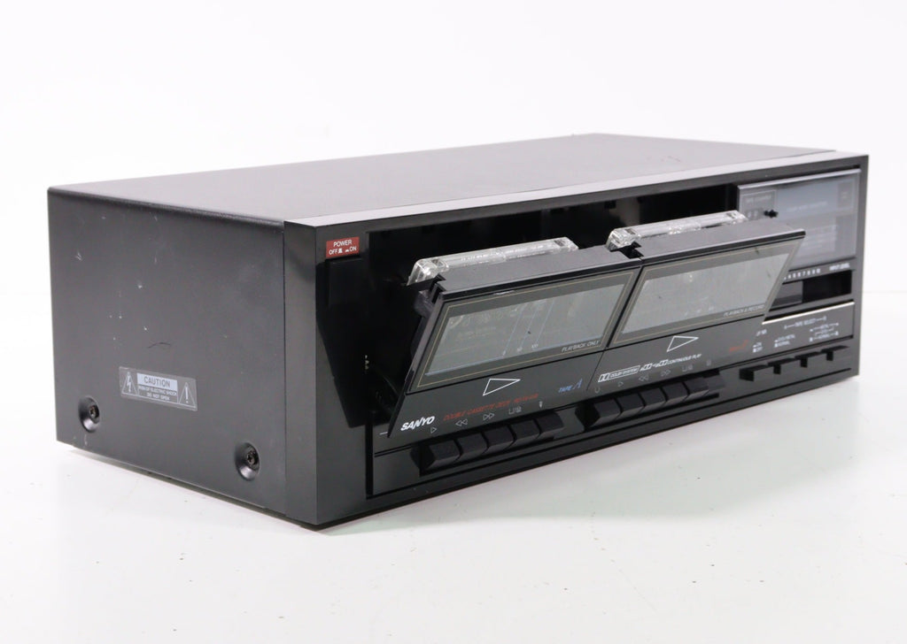 Sanyo RD W41A Double Cassette Tape Deck
