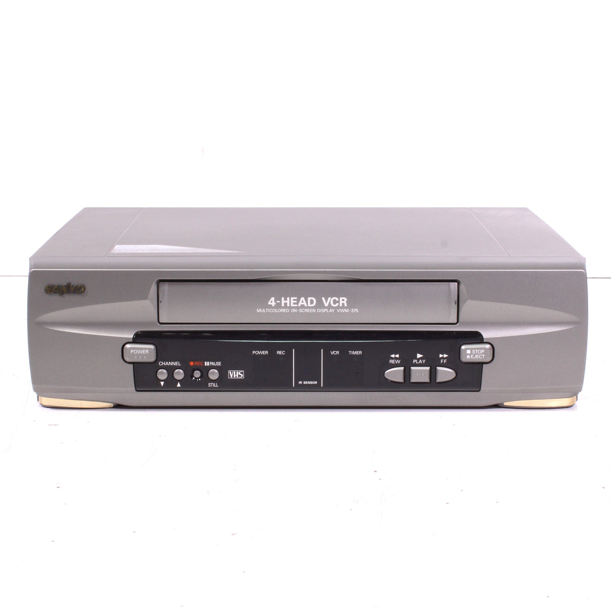 Sanyo VWM-375 4-Head VCR VHS Player Recorder Multicolored On-Screen Di ...