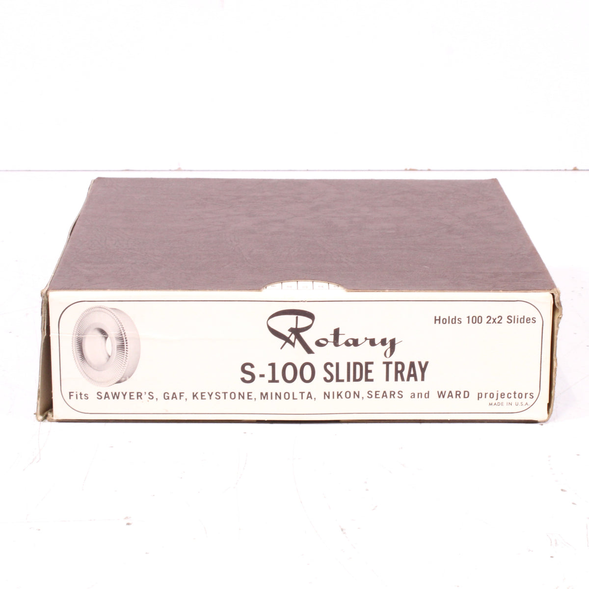 Sawyer's Rotary S-100 Slide Tray Holds 100 2x2 Slides for Vintage Proj ...
