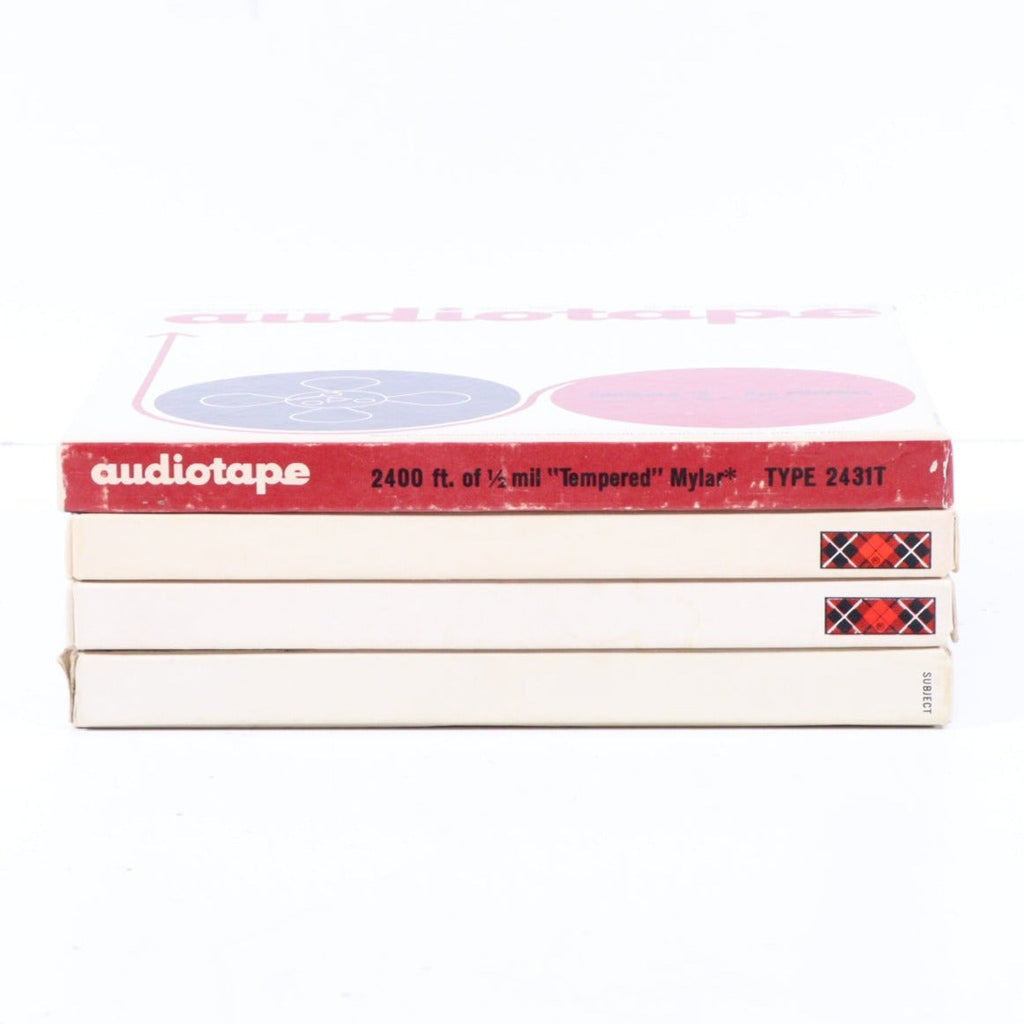 Scotch and Audiotape Magnetic Recording Tape for Reel-to-Reel (Bundle