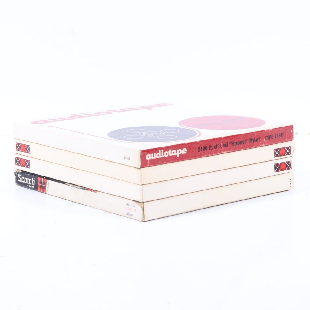 Scotch and Audiotape Magnetic Recording Tape for Reel-to-Reel (Bundle