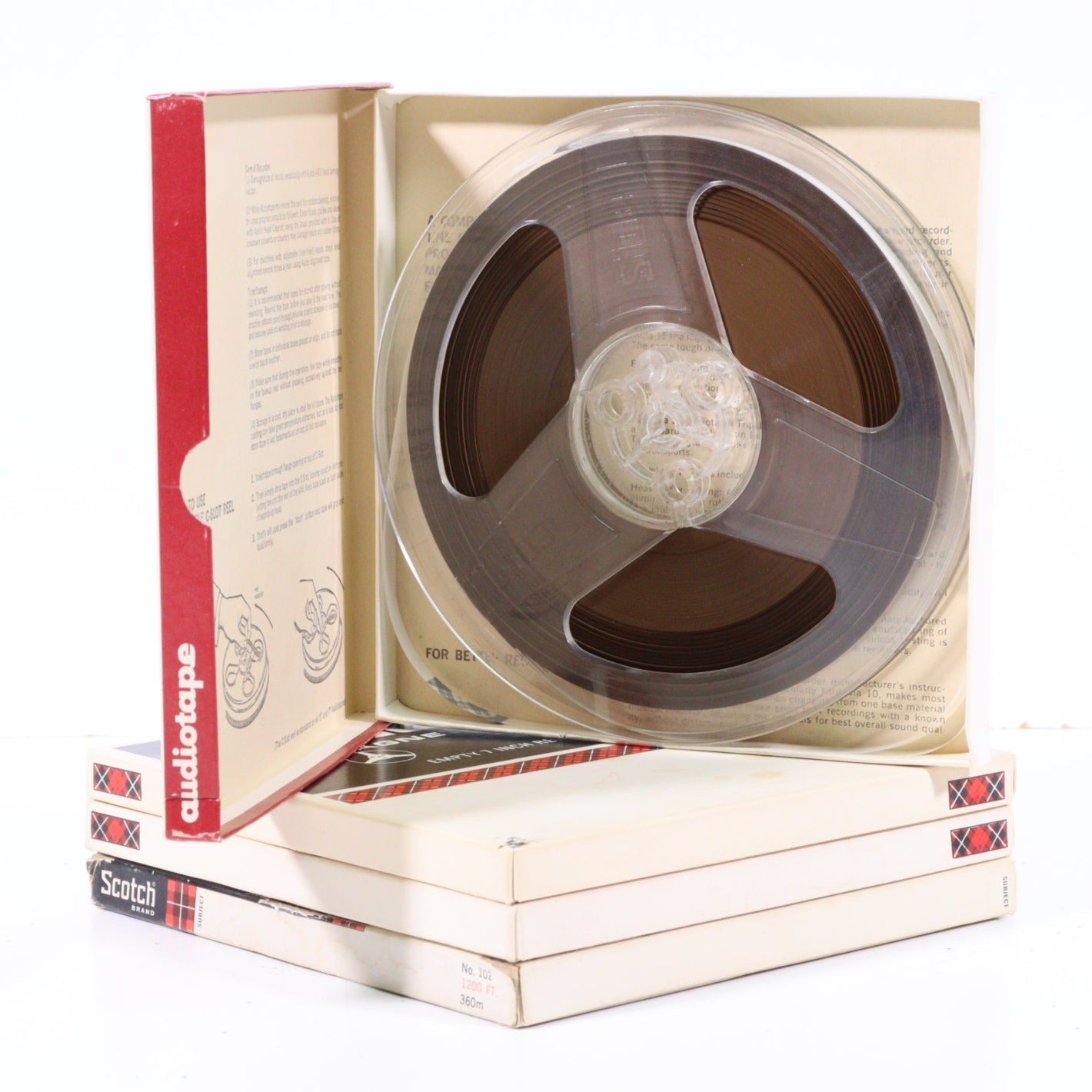 Scotch and Audiotape Magnetic Recording Tape for Reel-to-Reel (Bundle