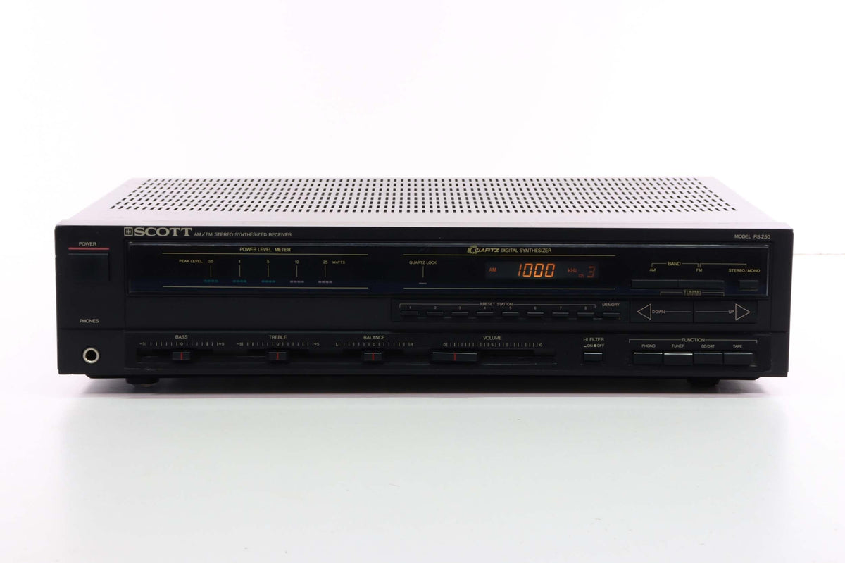 Scott RS250 AM/FM Stereo Synthesized Receiver — SpenCertified