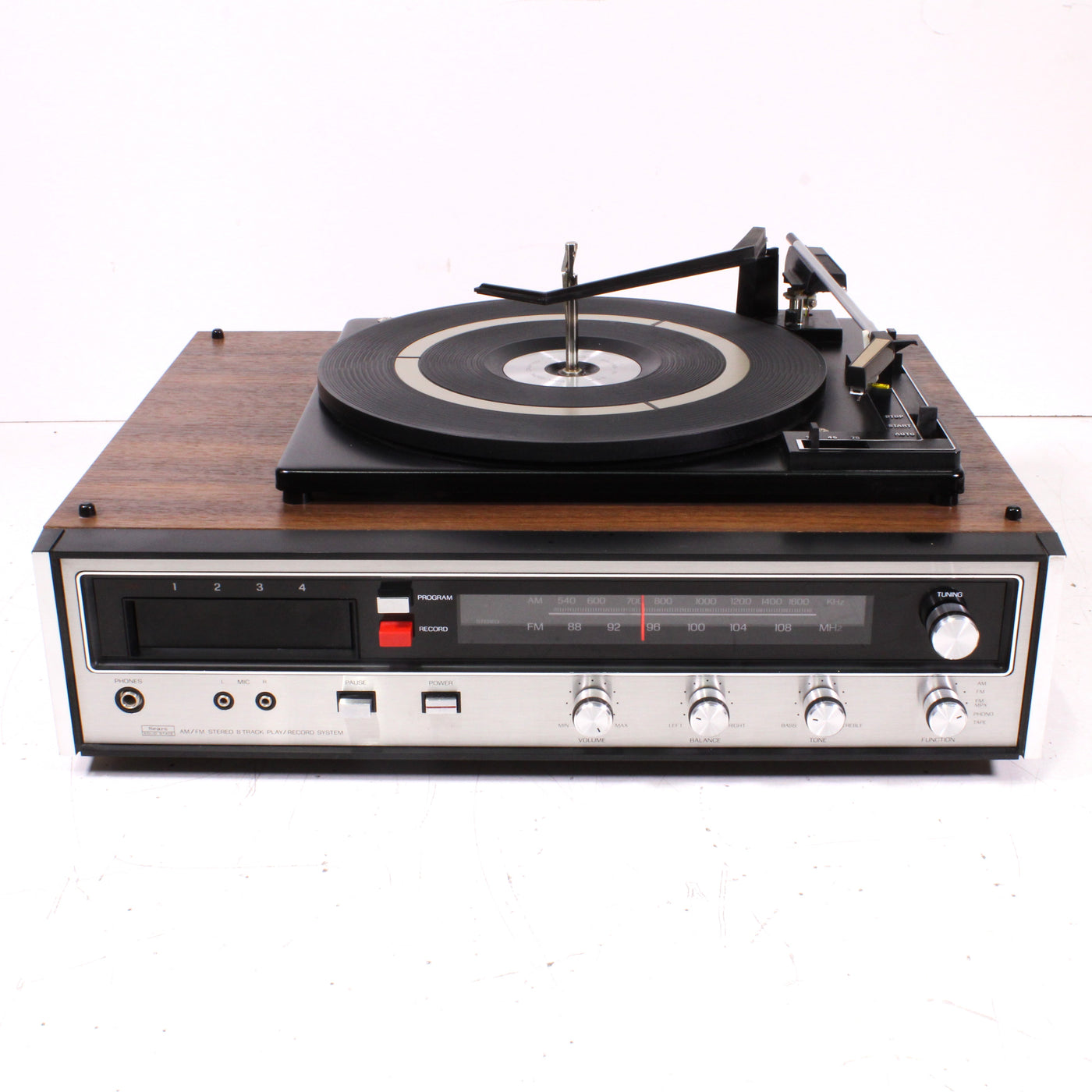 Sears 400.91712 700 AM/FM Stereo 8 Track Turntable Music System (1970s ...
