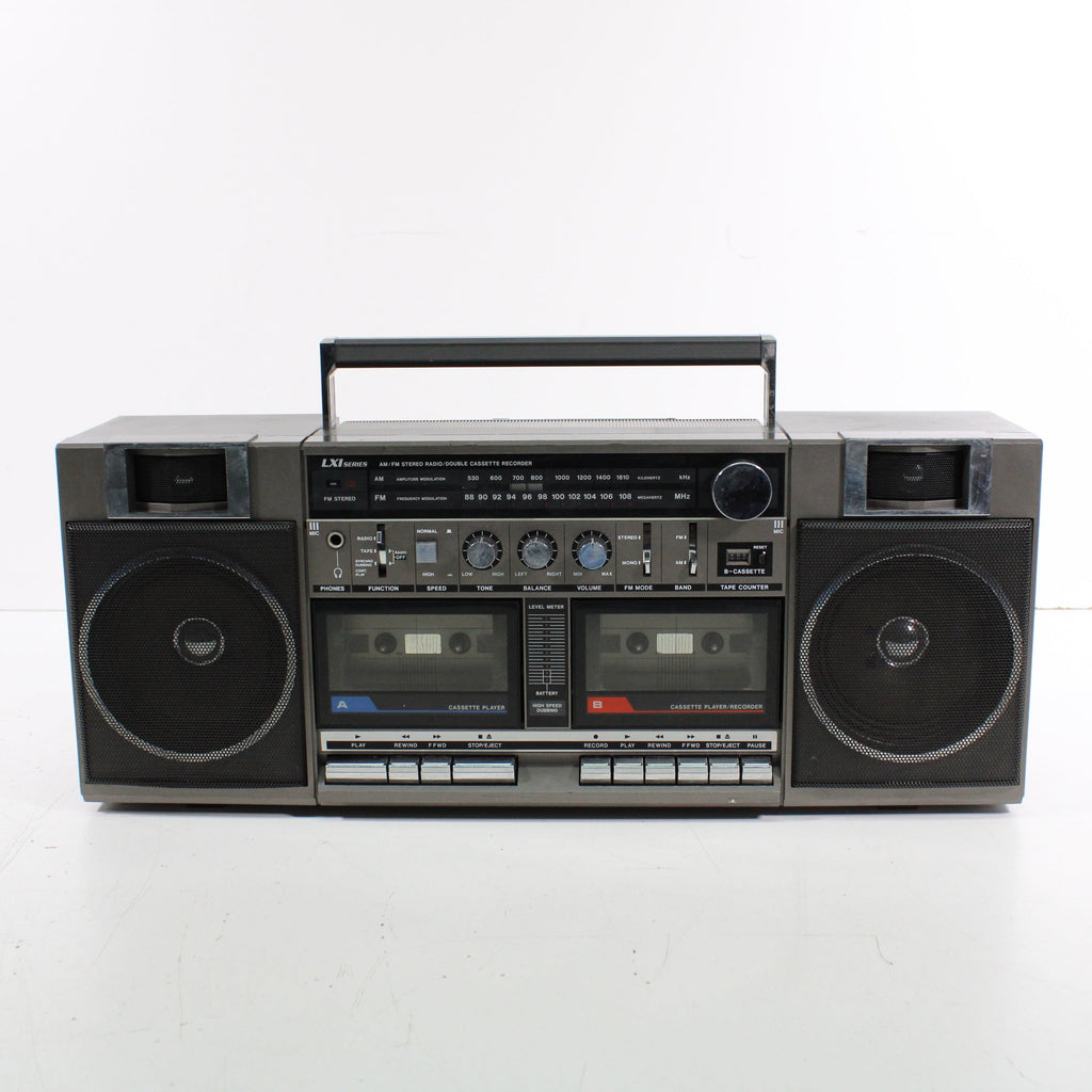 Sears 564.21383451 LXI Series AM FM Radio Double Cassette Recorder Boo