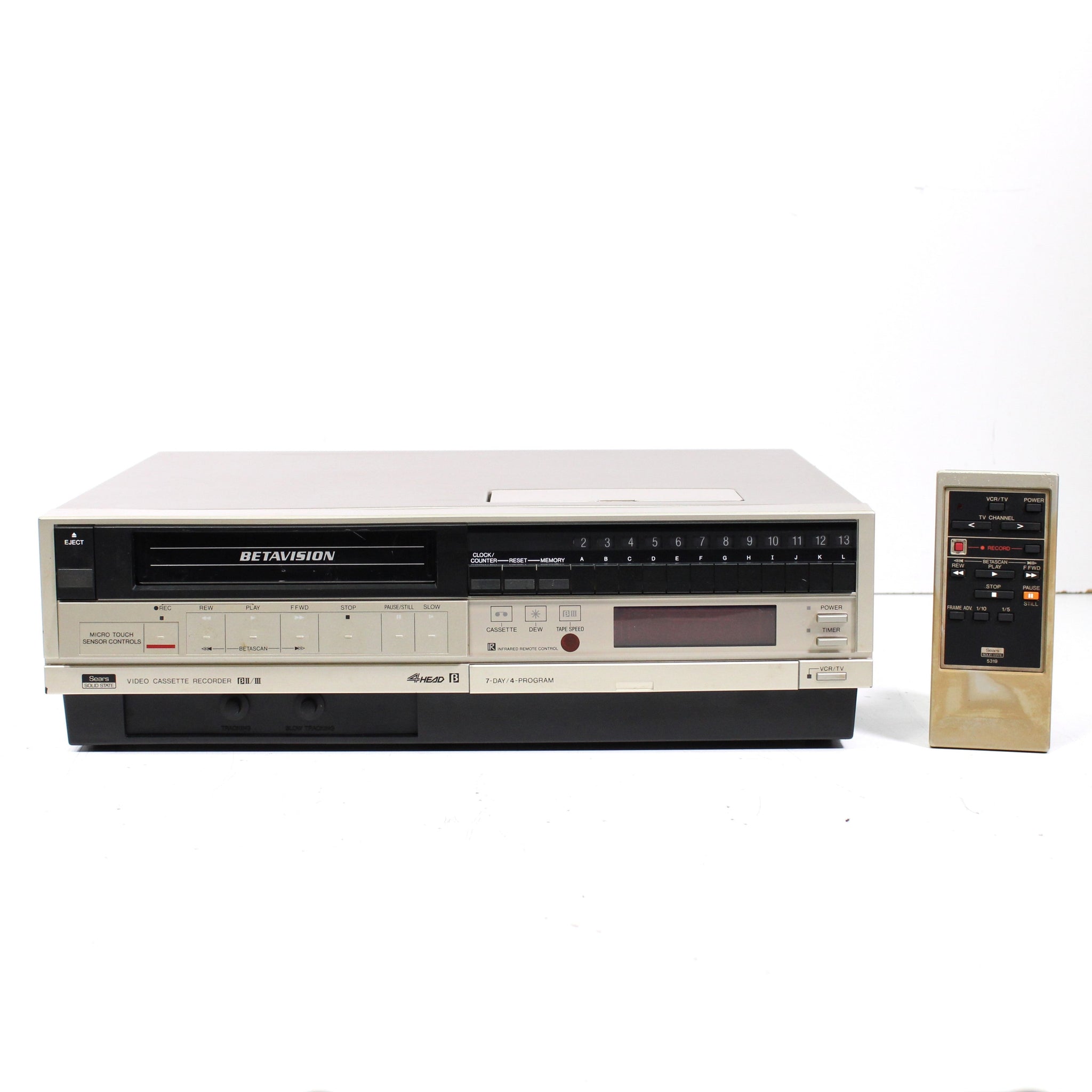 Sears 564.53190350 Betamax Video Tape Recorder Player with Remote (198