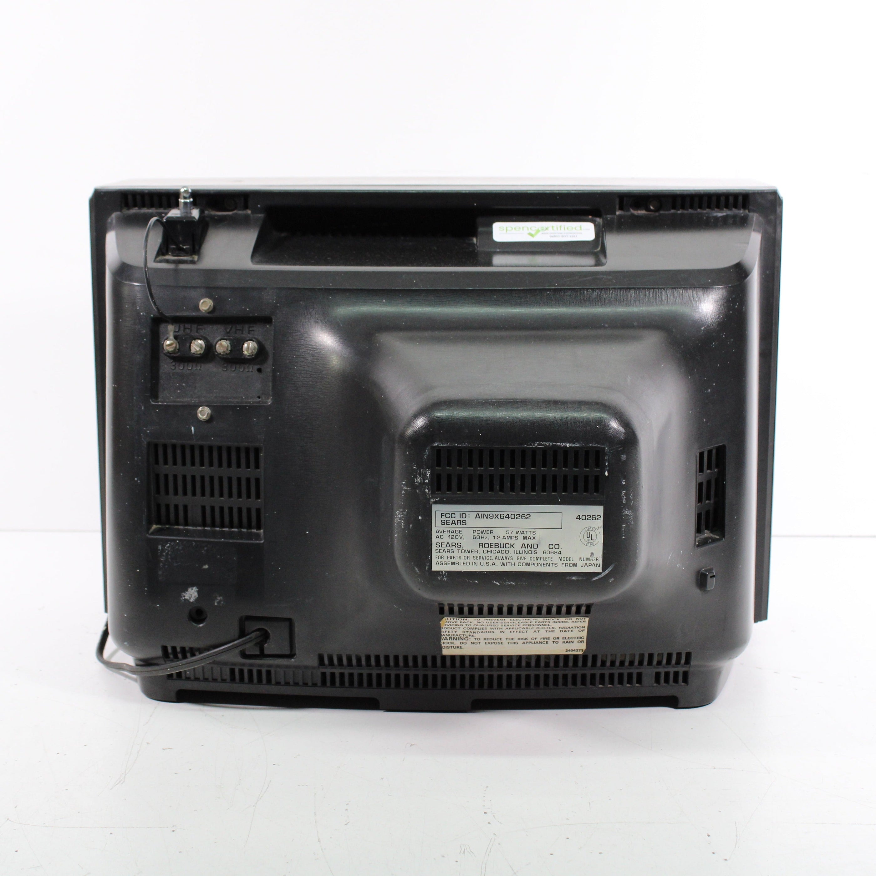 Sears Solid State 14" CRT Television Retro TV — SpenCertified