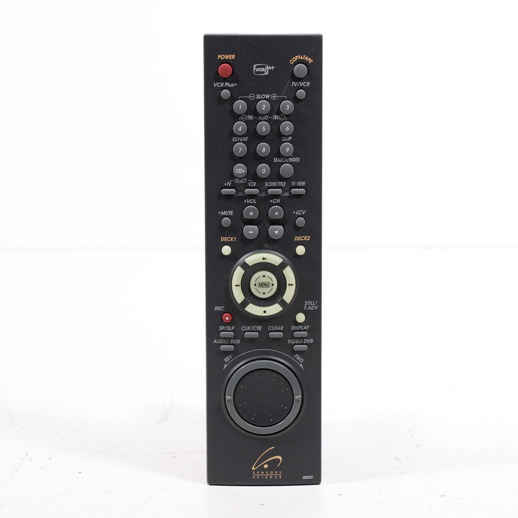 Sensory Science 00025F Remote Control for Dual Deck VCR