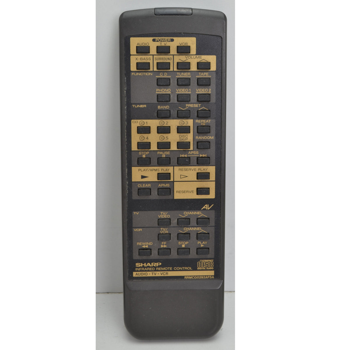 Sharp RRMCG0292AFSA 9860 SC2800AV SC9860AV RS3500AV SC7850AV SC9700CD ...