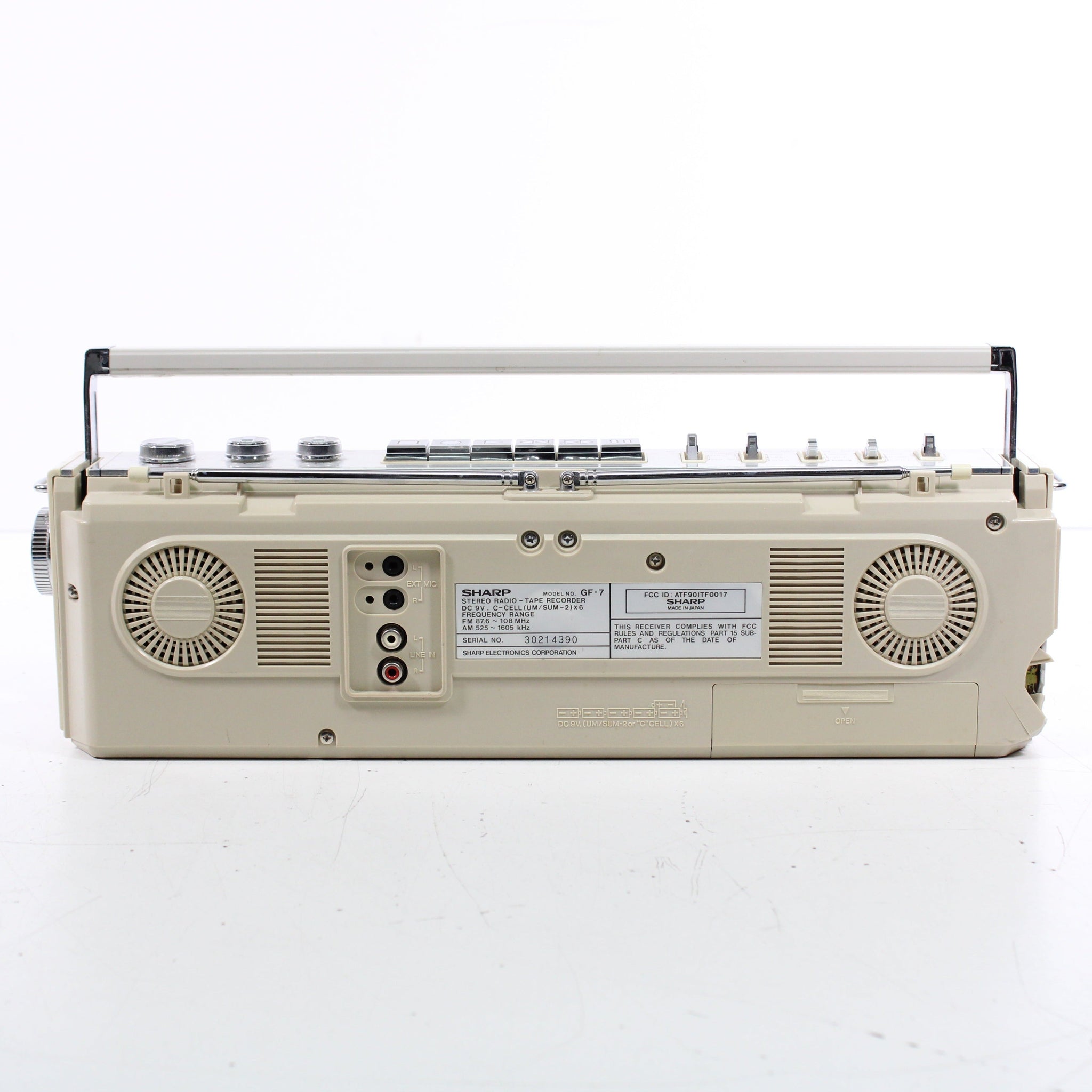 Sharp GF-7 Portable AM FM Stereo Radio Cassette Player Recorder