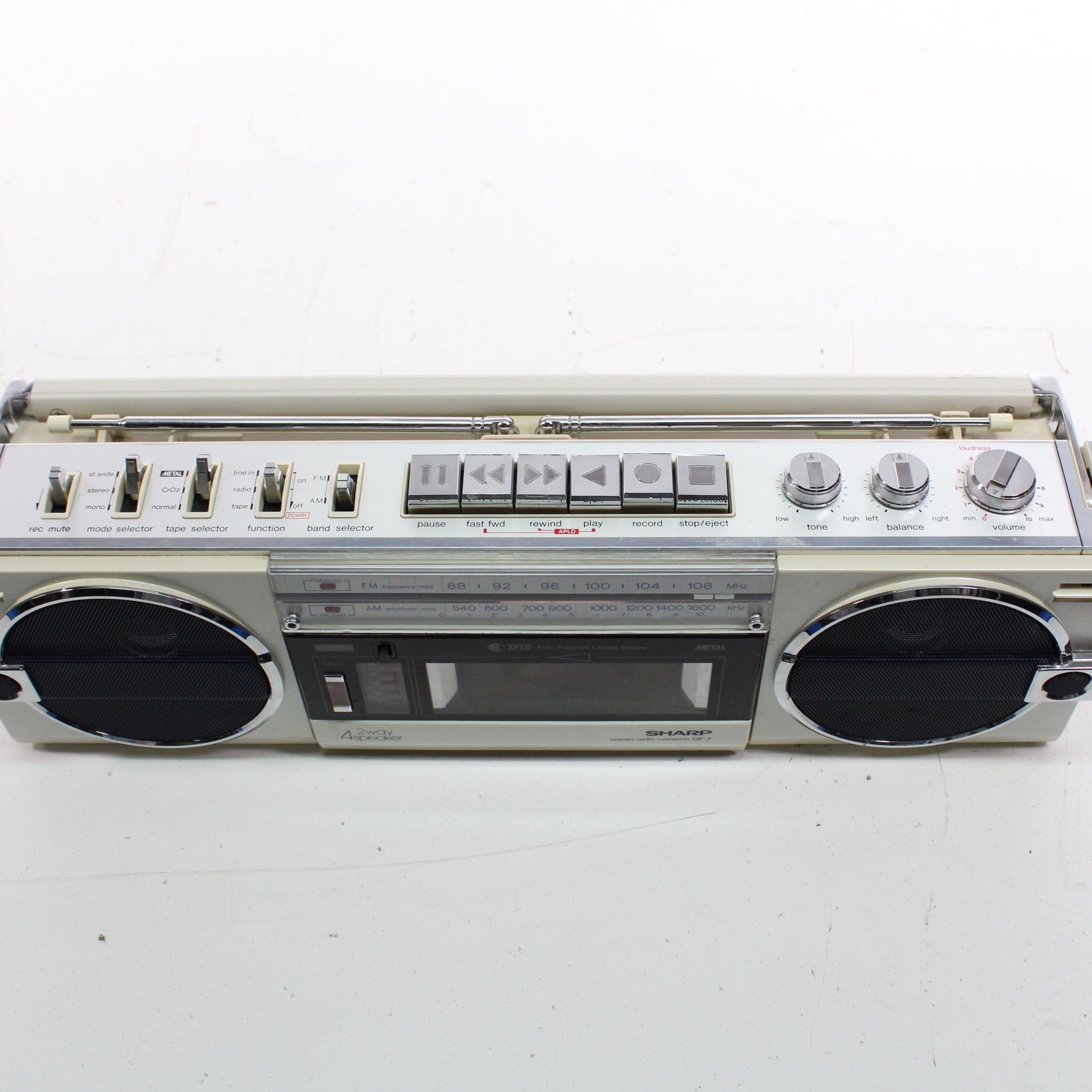 Sharp GF-7 Portable AM FM Stereo Radio Cassette Player Recorder