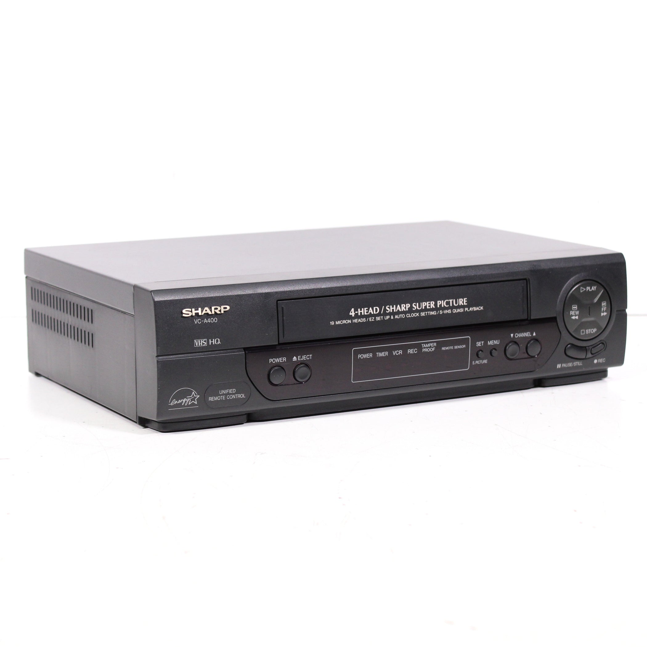 Sharp VC-A400 VCR VHS Player Recorder SQPB S-VHS Quasi Playback ...