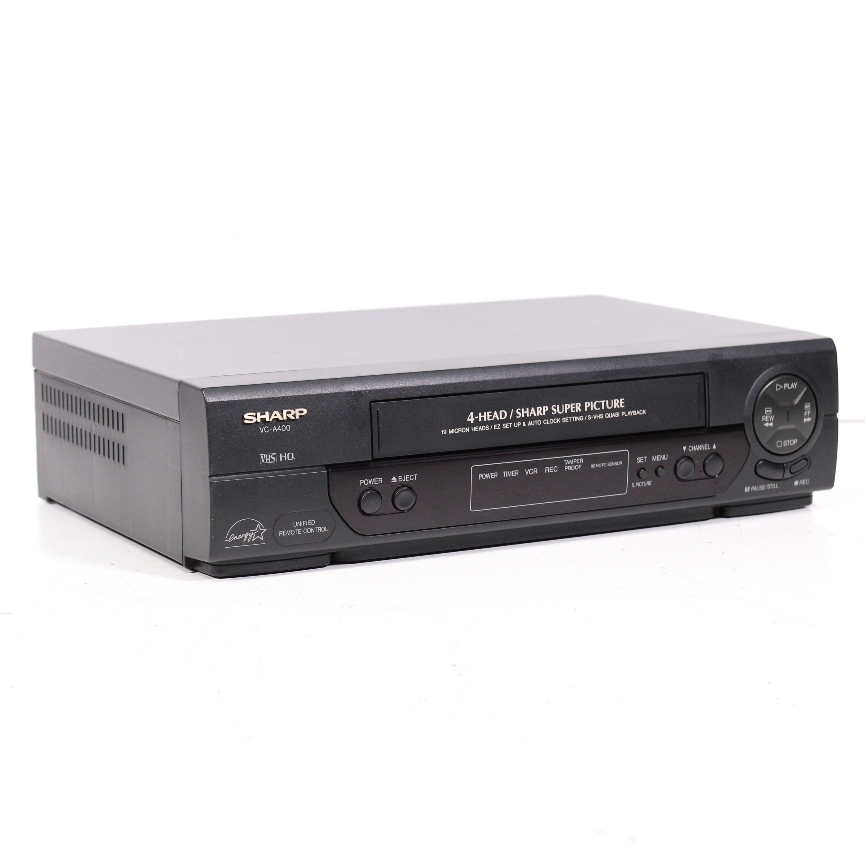 Sharp VC-A400 VCR VHS Player Recorder SQPB S-VHS Quasi Playback ...