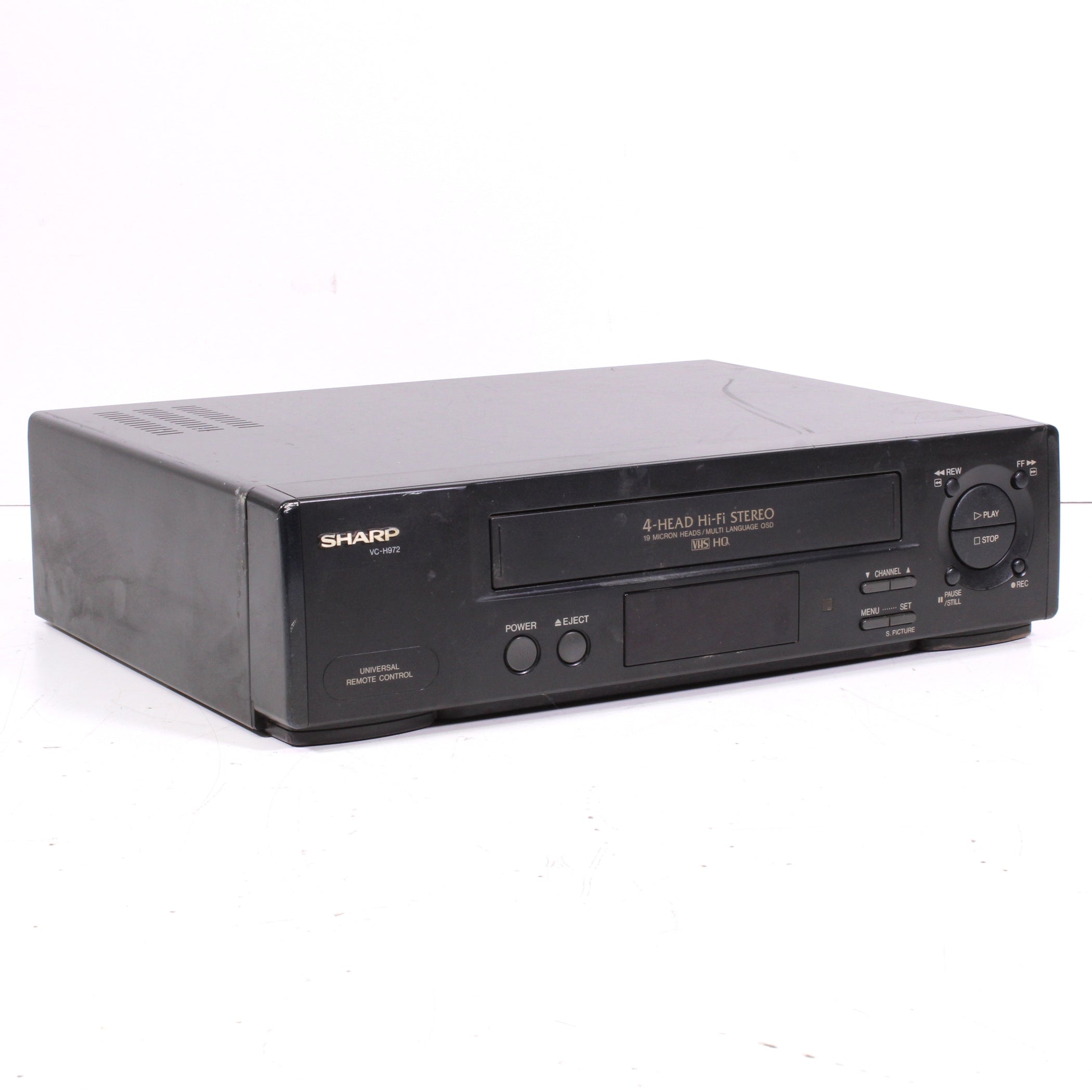 Sharp VC-H972 4-Head Hi-Fi Stereo VCR Video Cassette Recorder ...