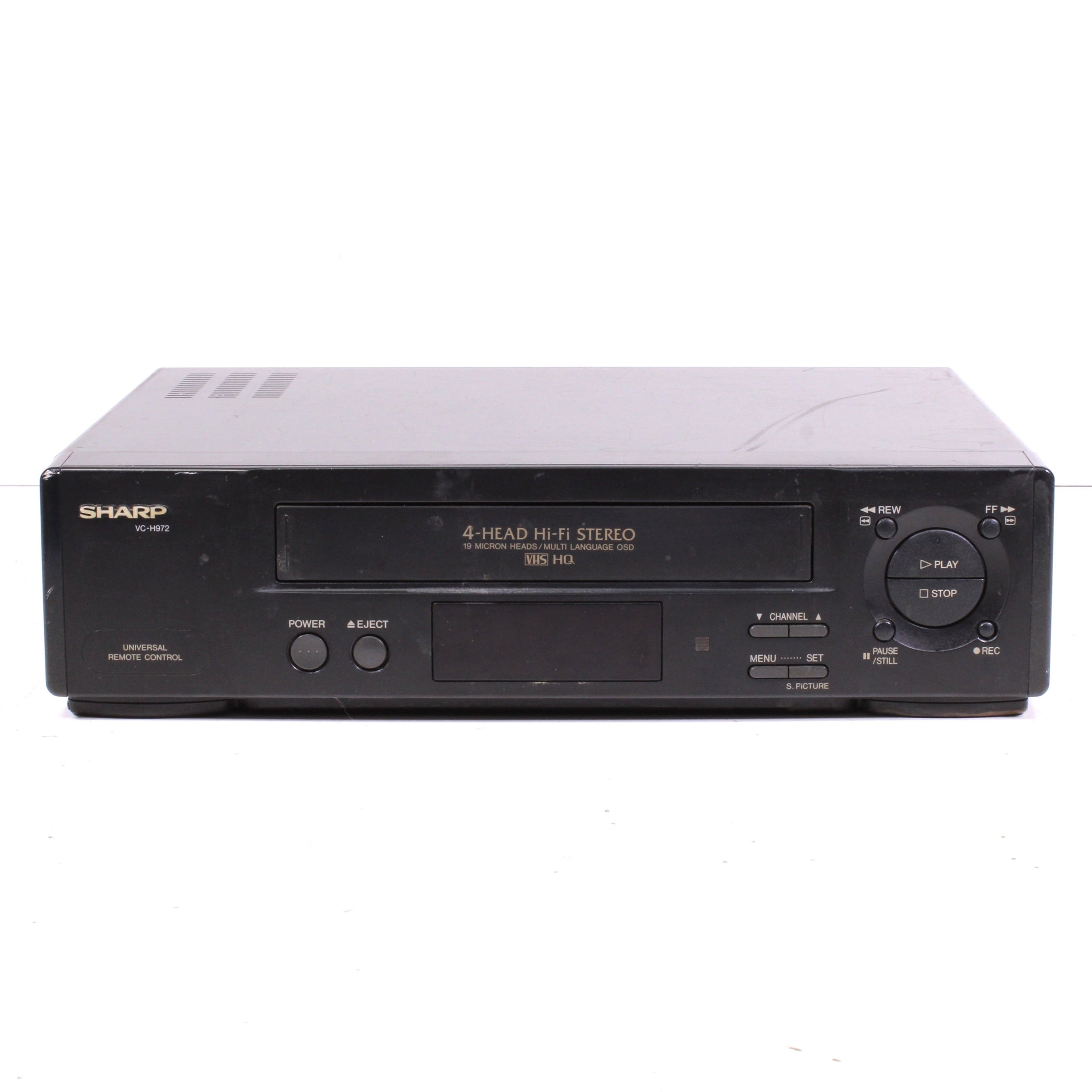Sharp VC-H972 4-Head Hi-Fi Stereo VCR Video Cassette Recorder ...
