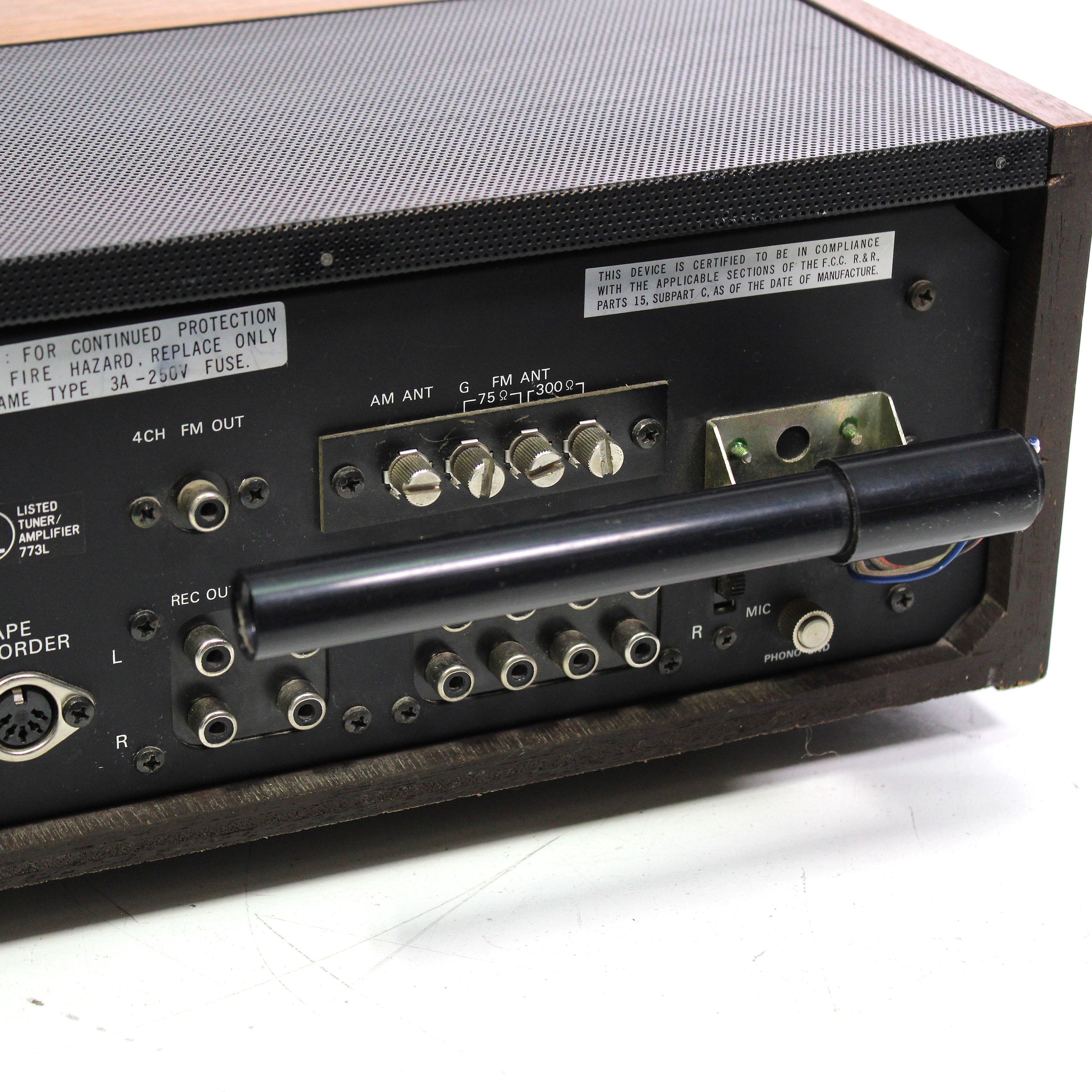 Sherwood S-7300 Vintage Stereo Receiver with Wooden Case Silver-Face ...