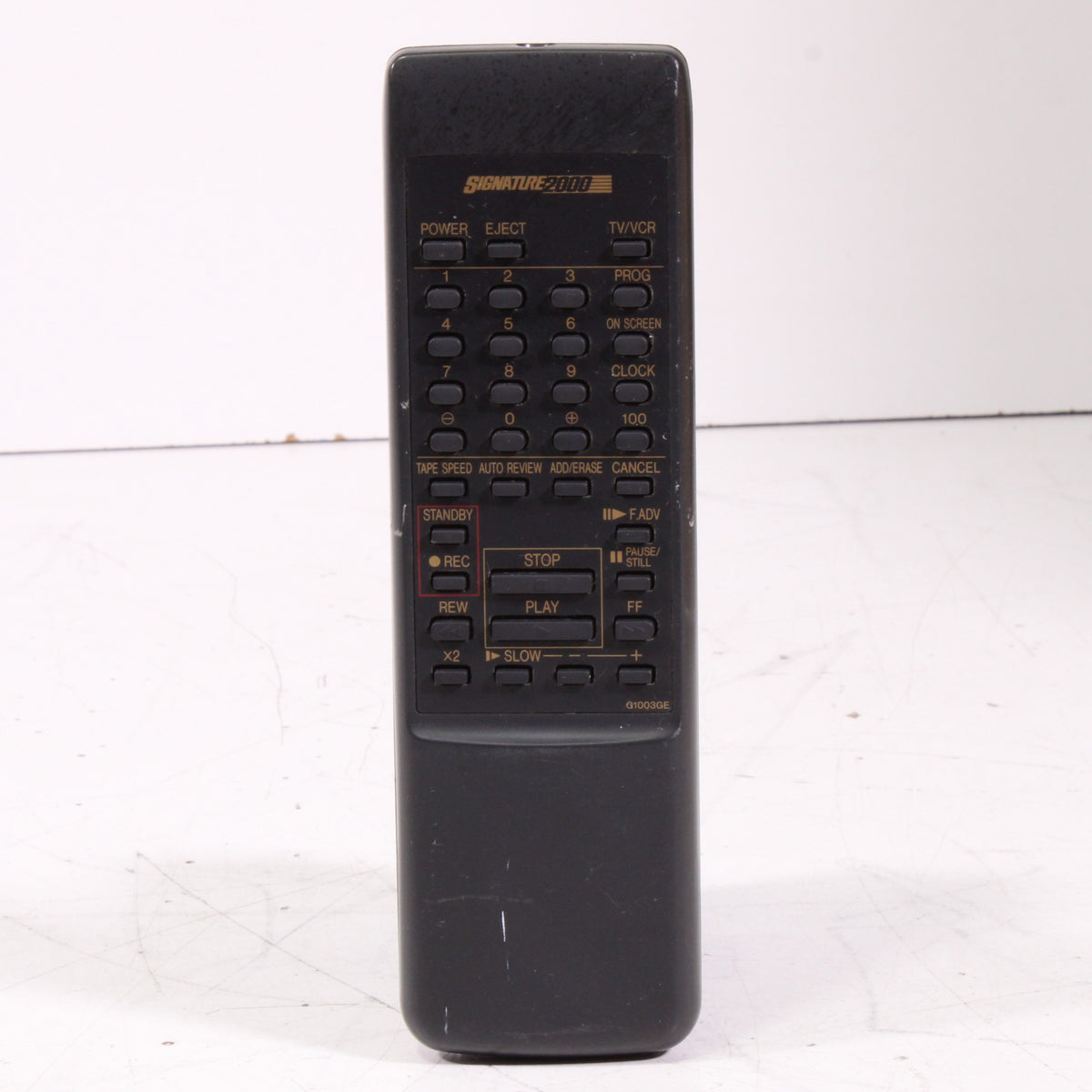 Signature 2000 G1003GE Remote Control for VCR Player — SpenCertified