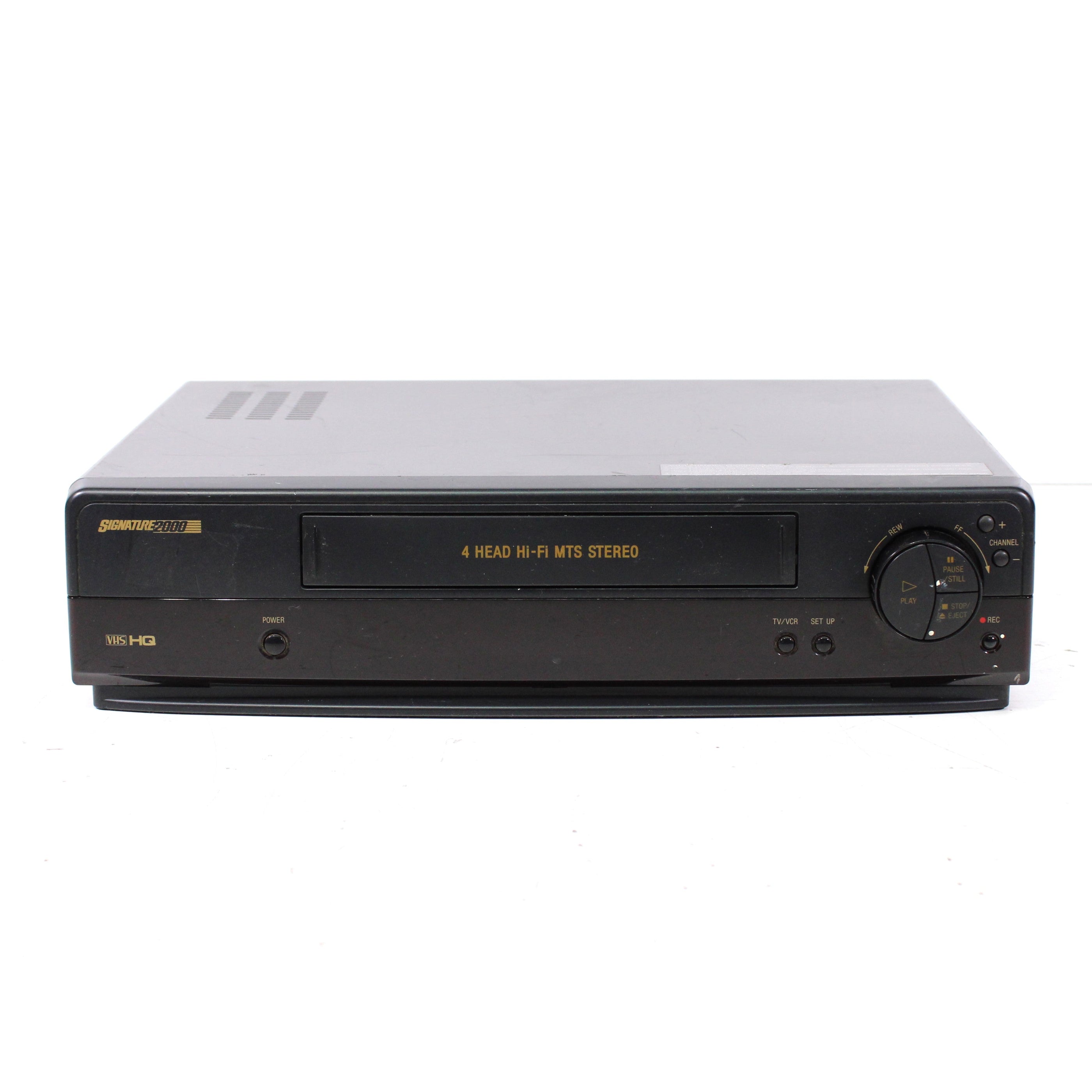 Signature 2000 JSJ 20204 4-Head Hi-Fi VCR Video Cassette Recorder ...