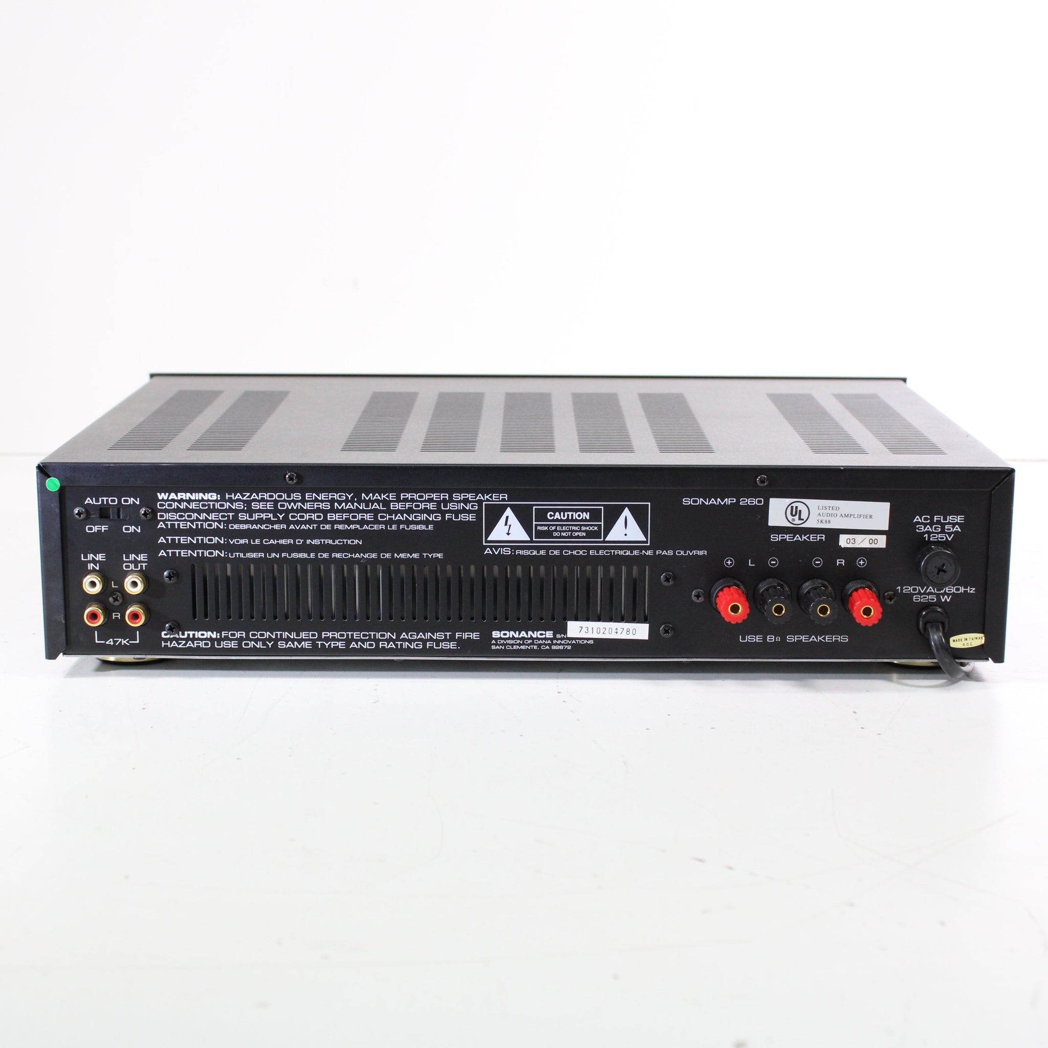 Sonance Sonamp 260 Stereo Power Amplifier (1990)