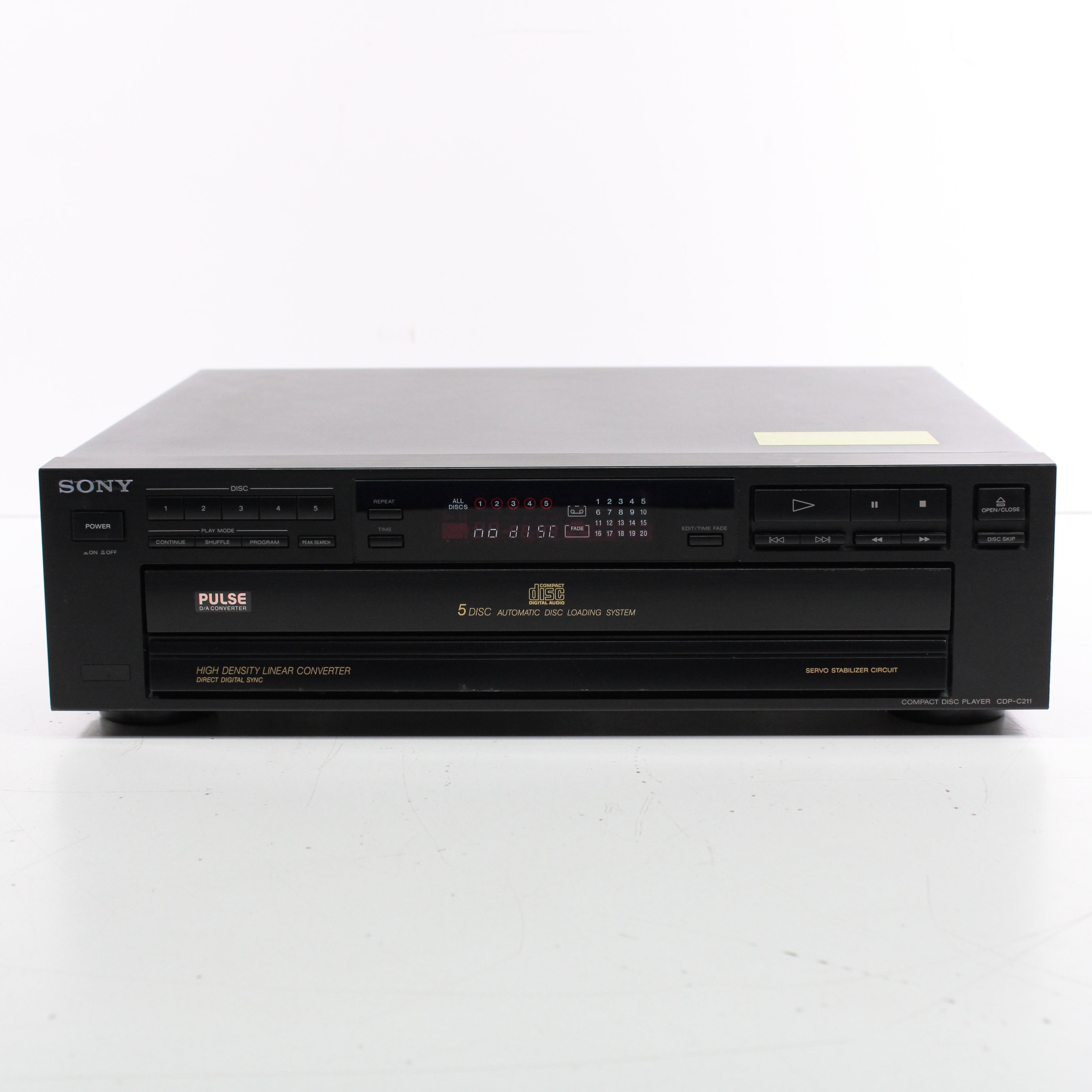 Sony CDP-C211 5-Disc CD Compact Disc Changer Player (1991)