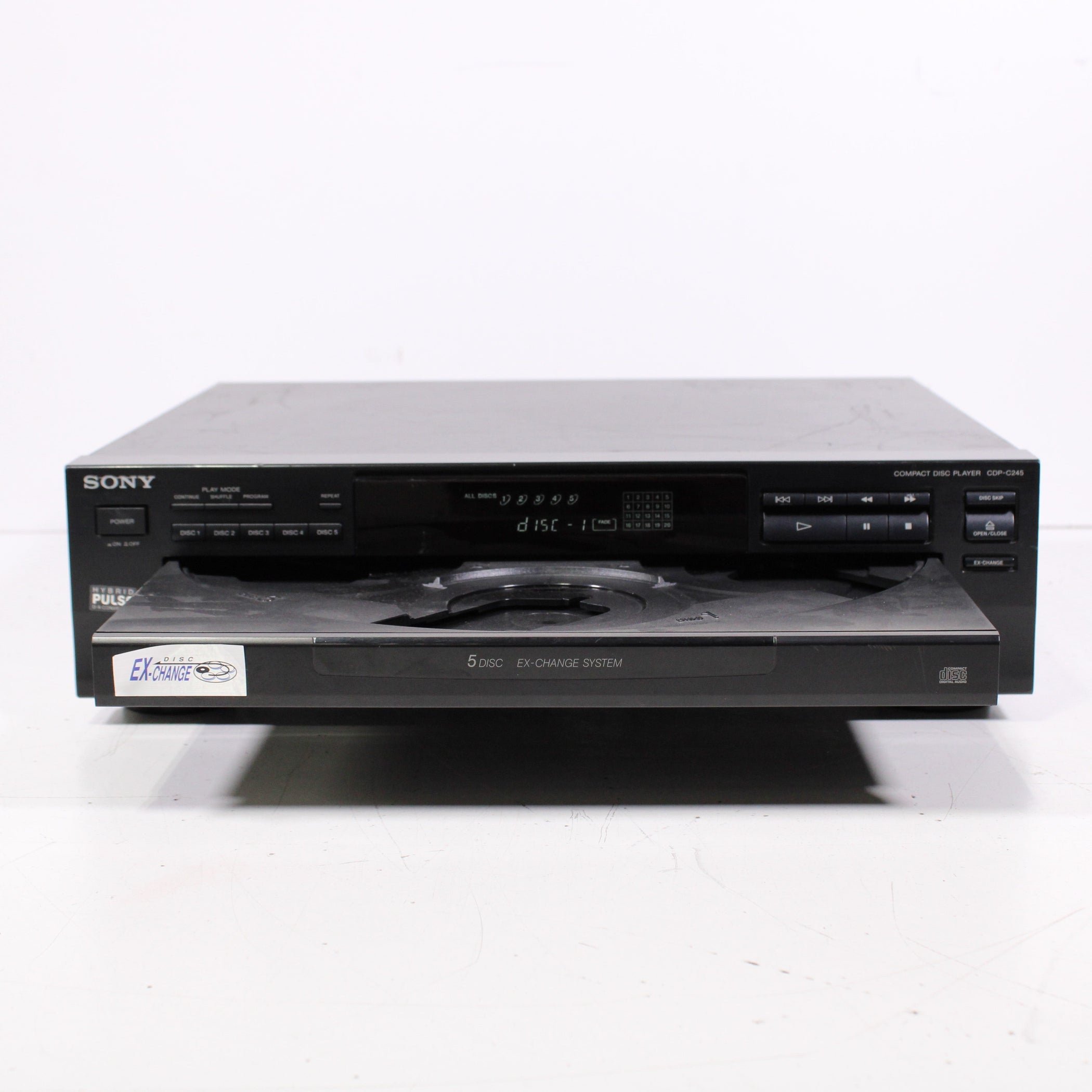 Sony CDP-C245 5-Disc CD Carousel Changer Player Ex-Change System (1994 ...