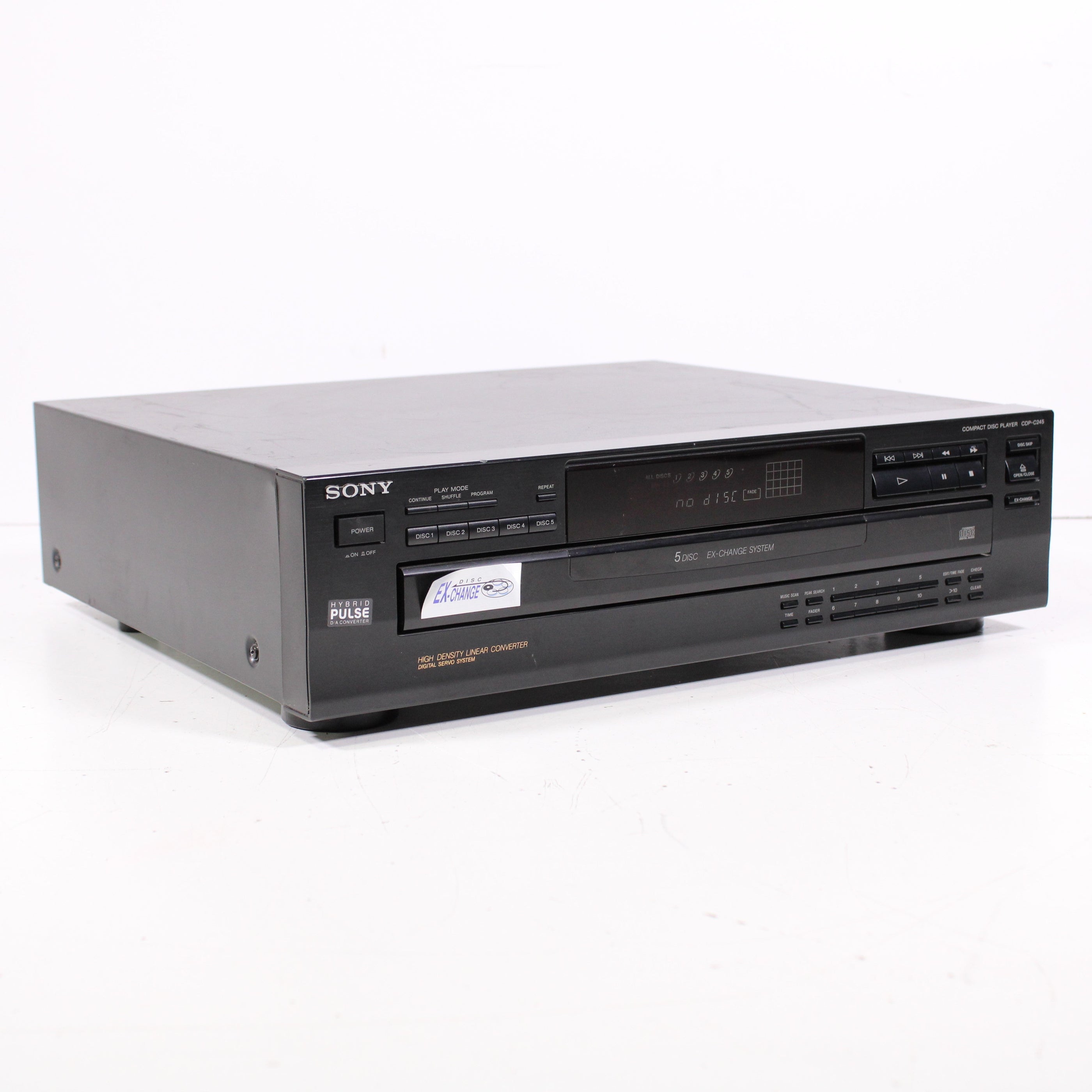 Sony CDP-C245 5-Disc CD Carousel Changer Player Ex-Change System (1994 — SpenCertified