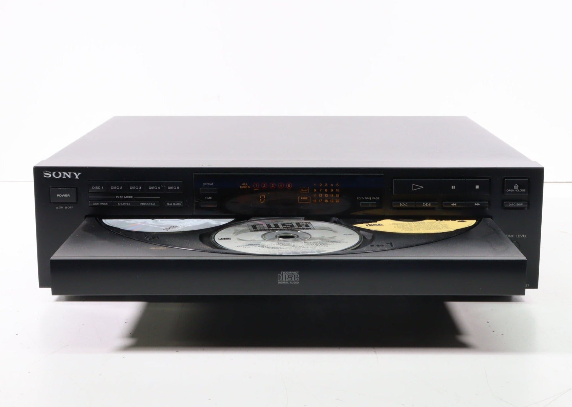 Sony CDP-C27 5-Disc CD Compact Disc Player Changer — SpenCertified