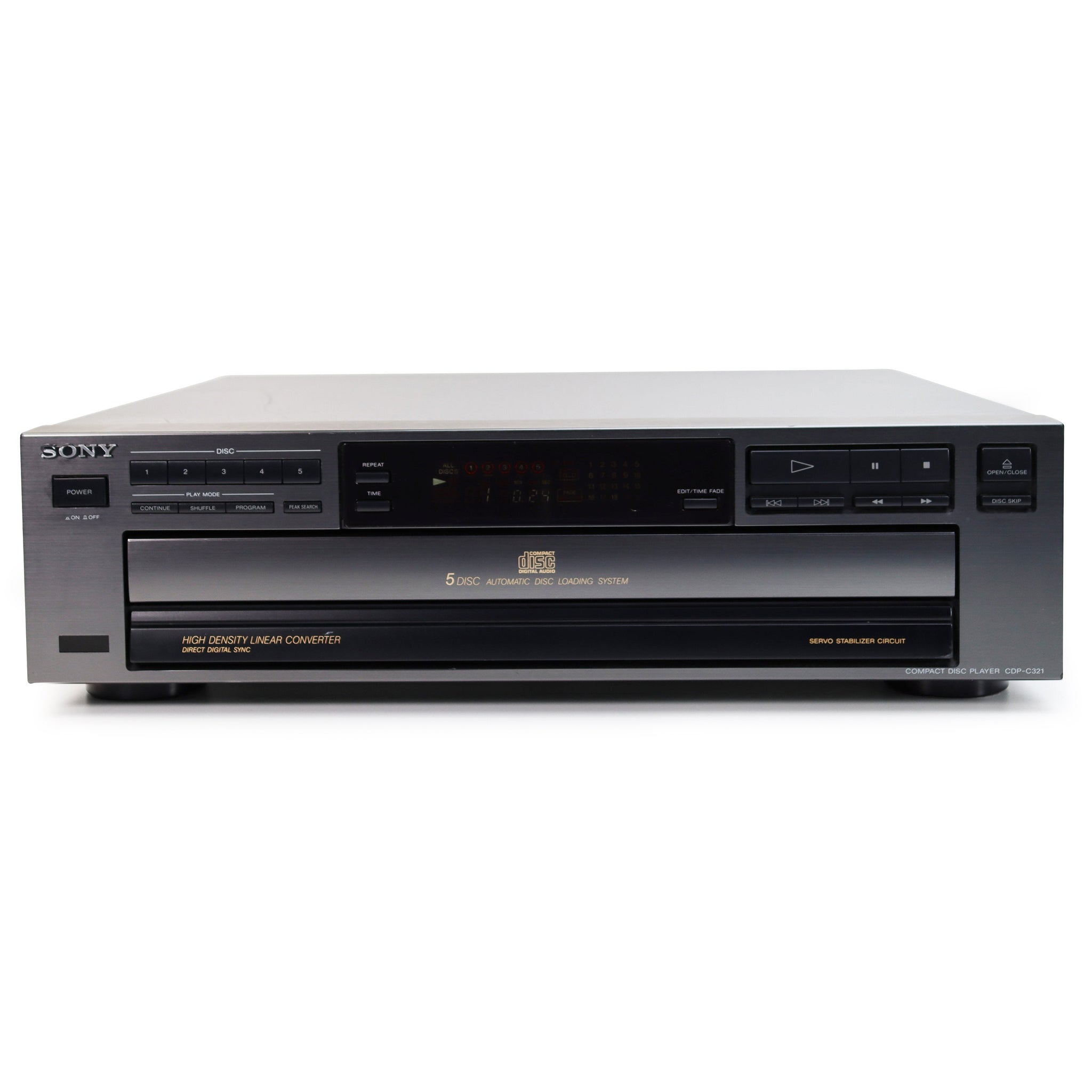 Sony CDP-C321 5-Disc Carousel CD Changer — SpenCertified