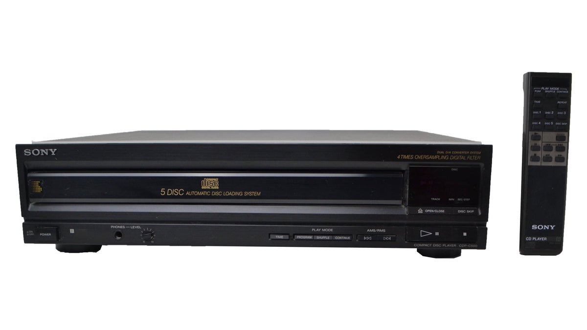 Sony CDP-C500 5-Disc Multi CD Player Changer — SpenCertified