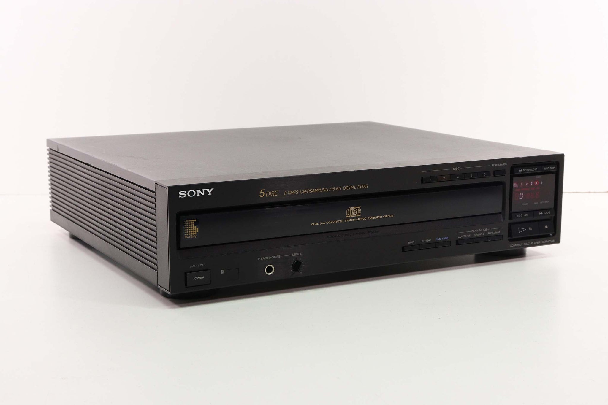 Sony CDP-C505 5-Disc Carousel CD Player Changer — SpenCertified