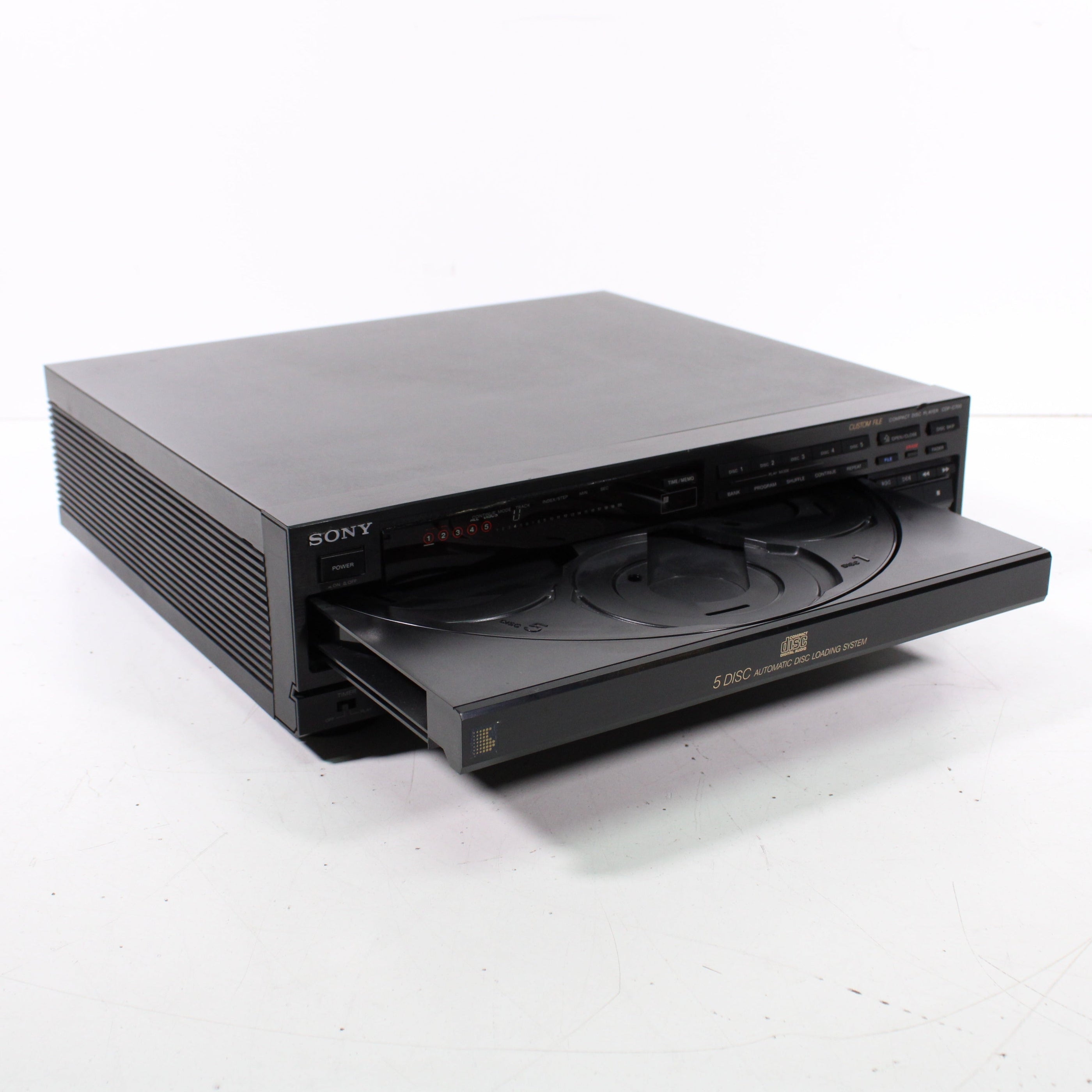 Sony CDP-C700 5-Disc CD Player Changer Automatic Disc Loading System ...