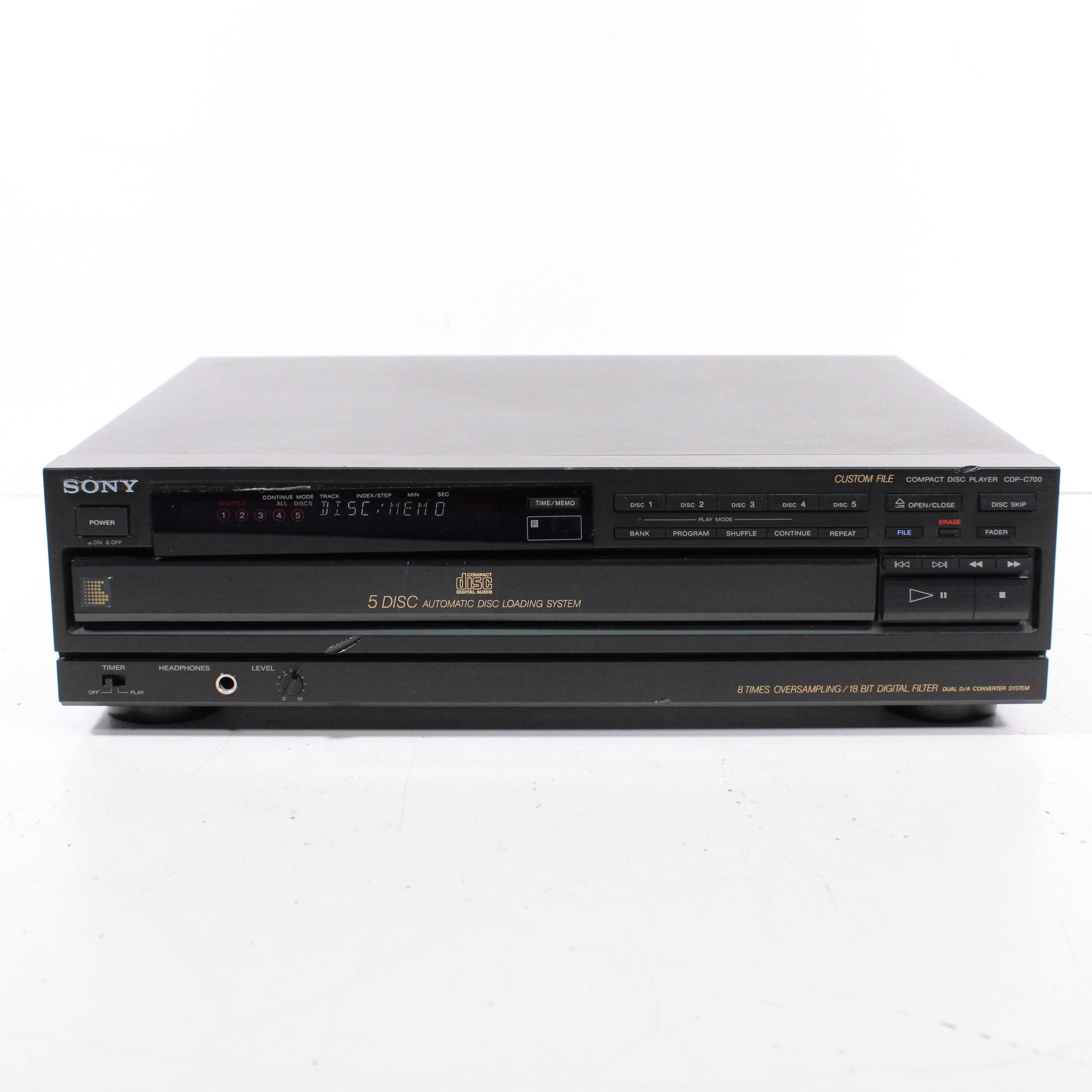 Sony CDP-C700 5-Disc CD Player Changer Automatic Disc Loading System ( — SpenCertified