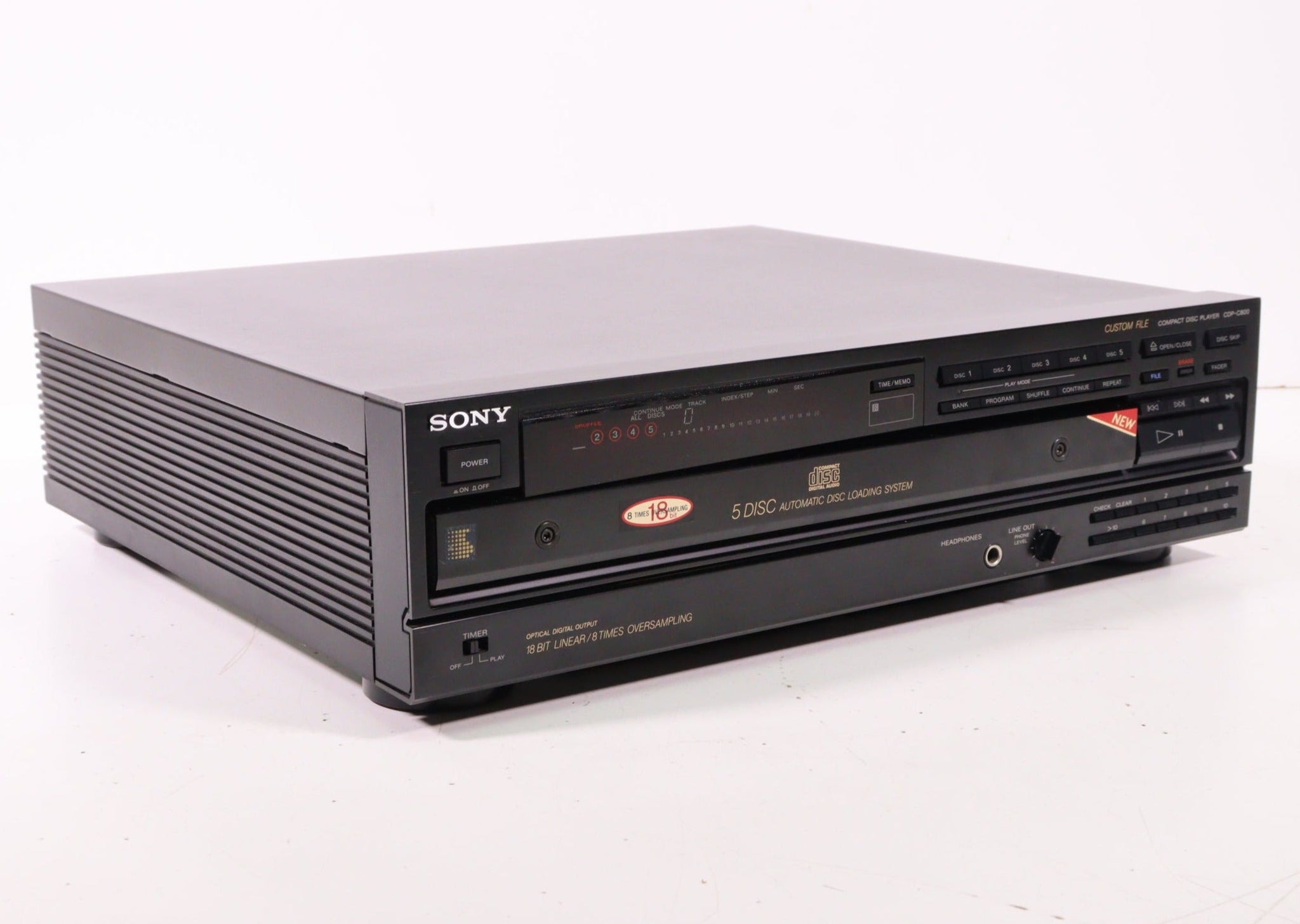 Sony CDP-C800 5-Disc CD Changer Compact Disc Player