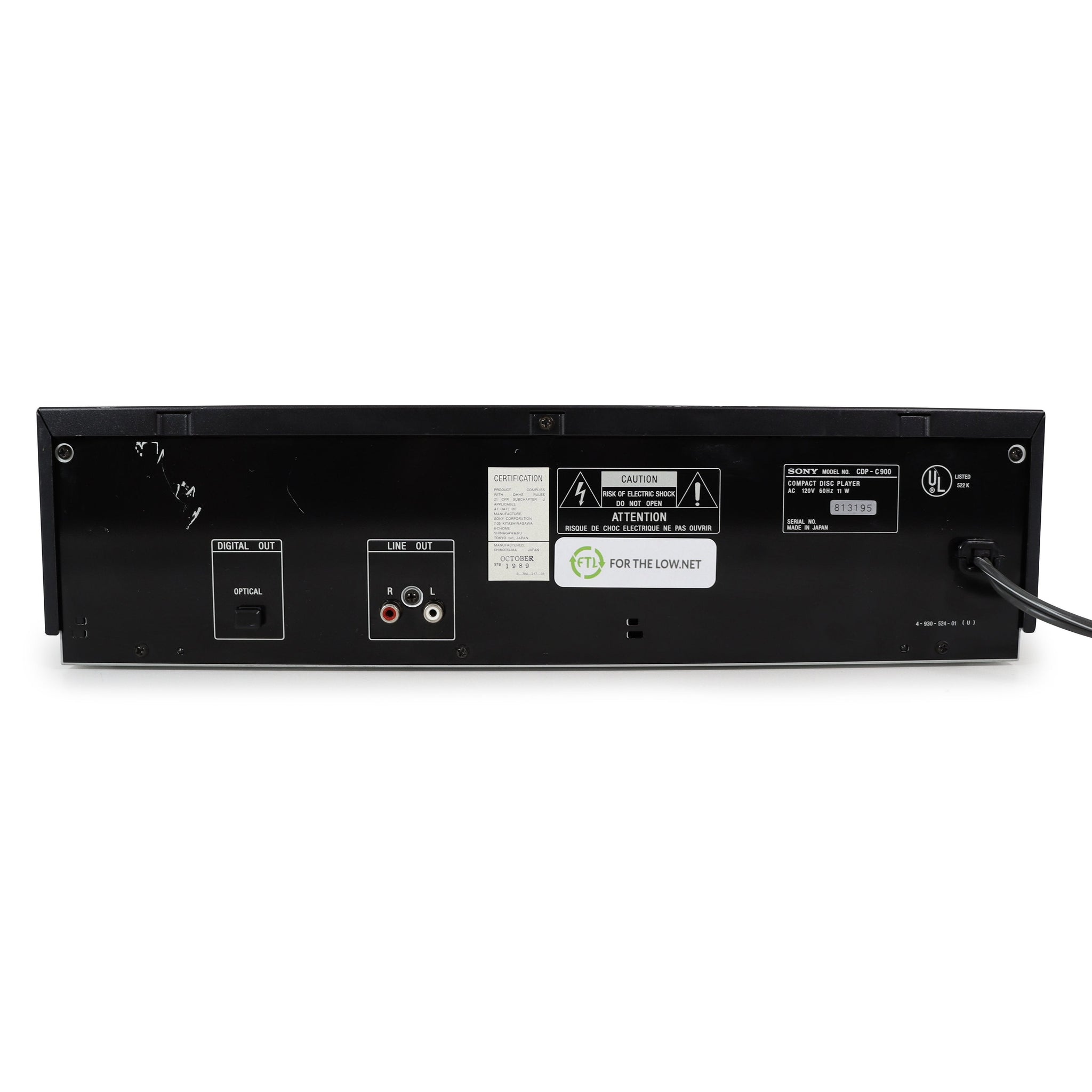 Sony CDP-C900 10-Disc Magazine Style CD Player Compact Disc Automatic