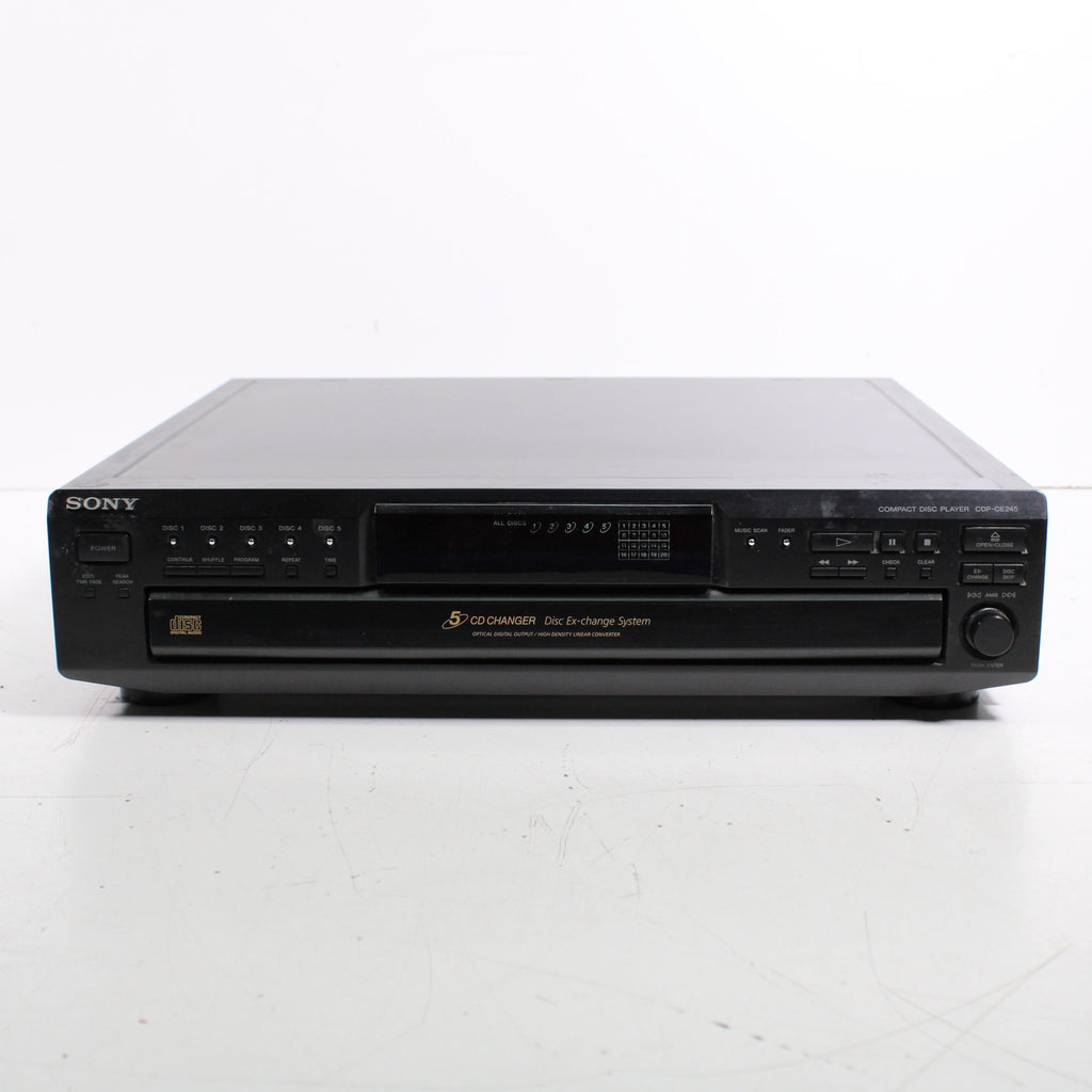 Sony CDP-CE245 5-Disc CD Carousel Player Changer (2000)