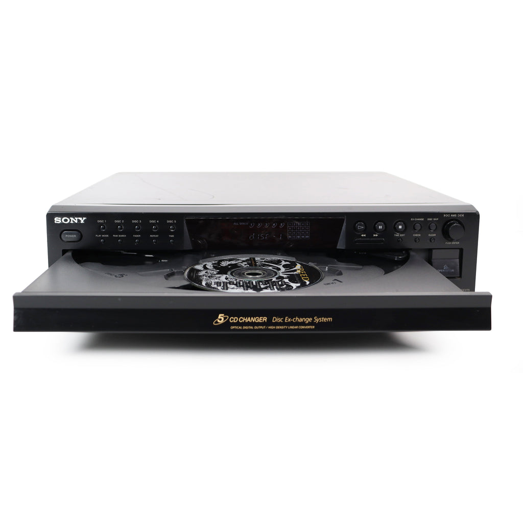 Sony CDP-CE275 5-Disc Carousel CD Changer Player w/ Optical Digital Au