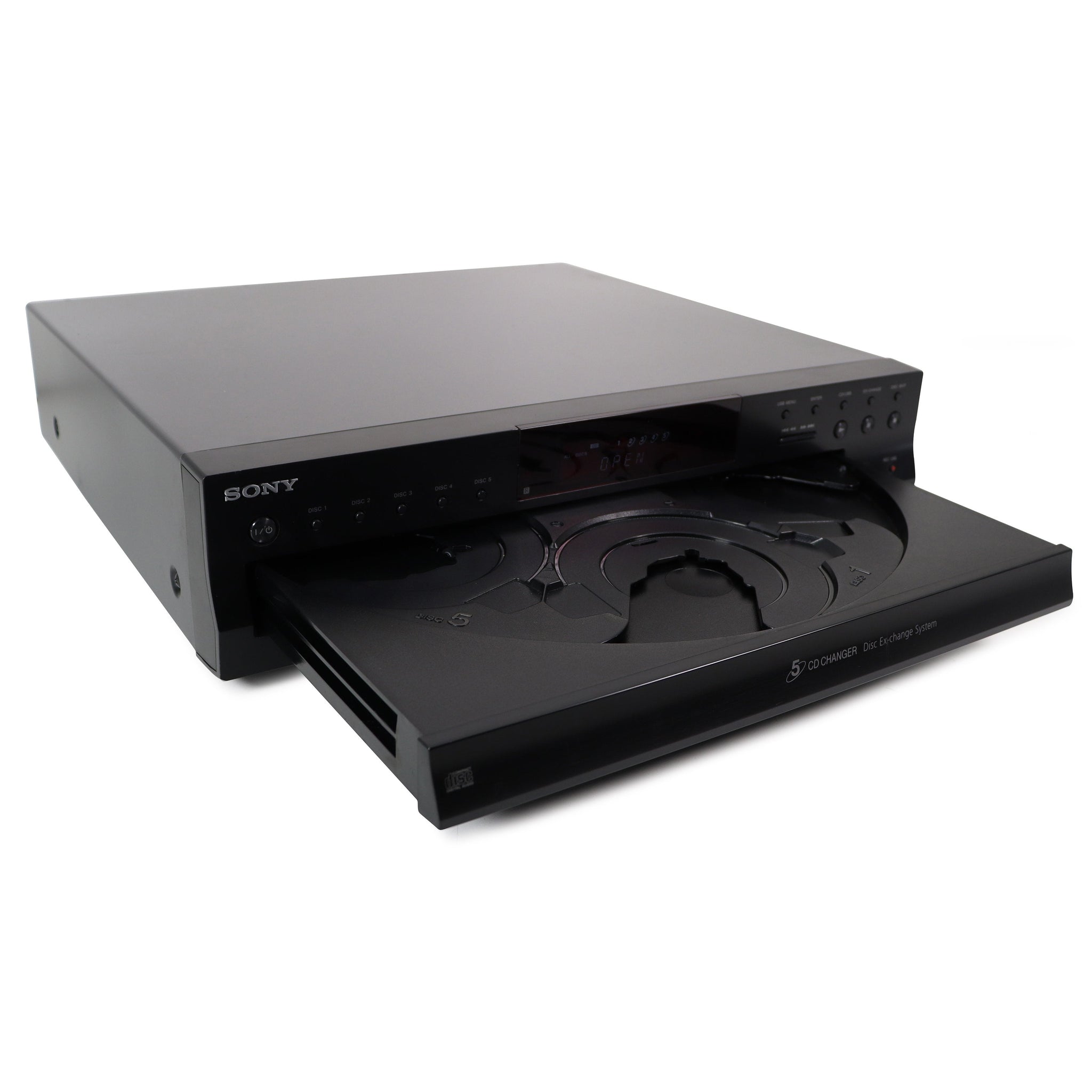 Sony CDP-CE500 5-Disc Carousel CD Changer w/ USB Port, Modern Design a ...