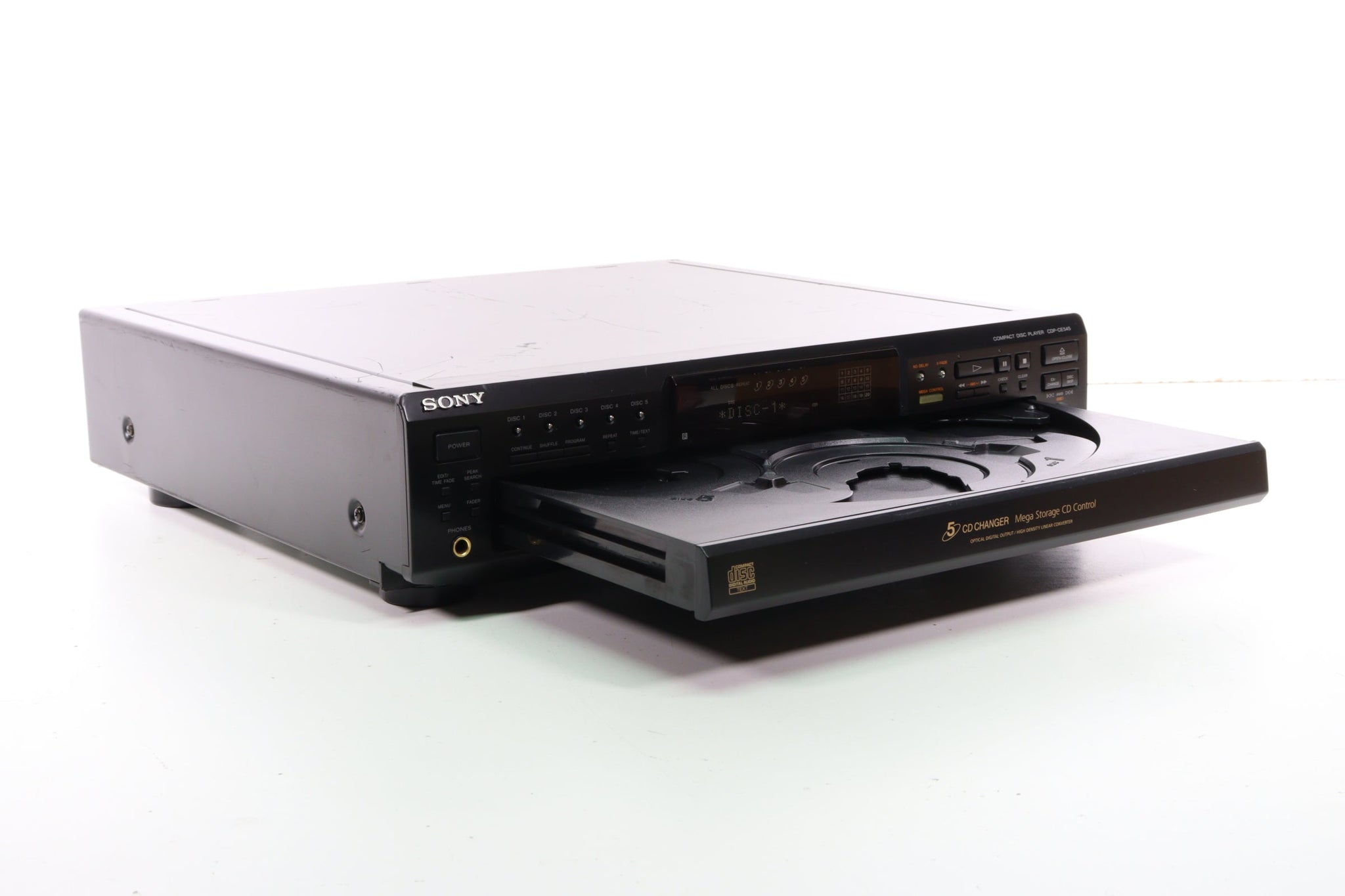 Sony CDP-CE545 5 Disc CD Changer Compact Disc Player (TRAY SOMETIMES S