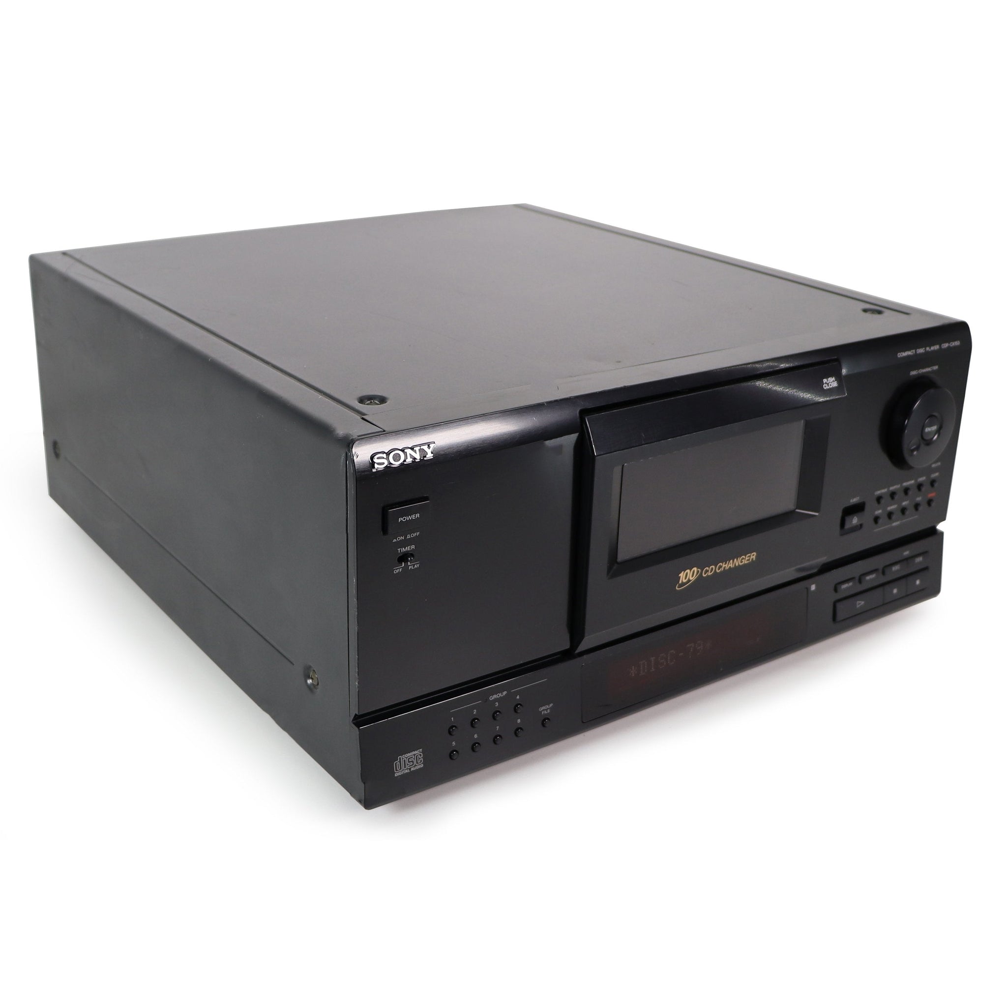 Sony CDP-CX153 100-Disc CD Player Changer Carousel Vintage Old School ...