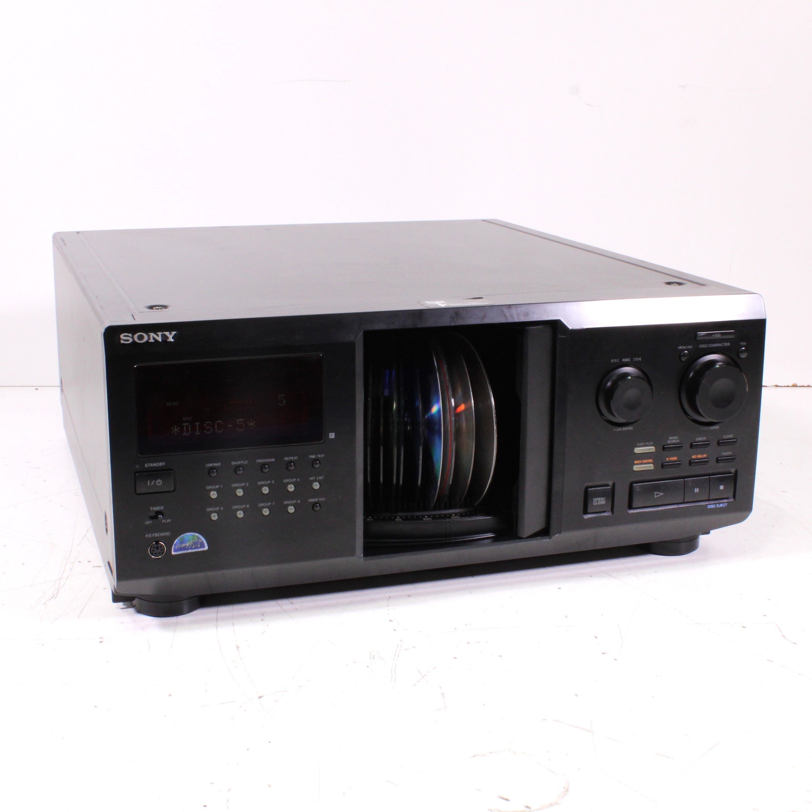 Sony CDP-CX355 300 Disc CD Player Changer Mega Compact Disc Carousel ...
