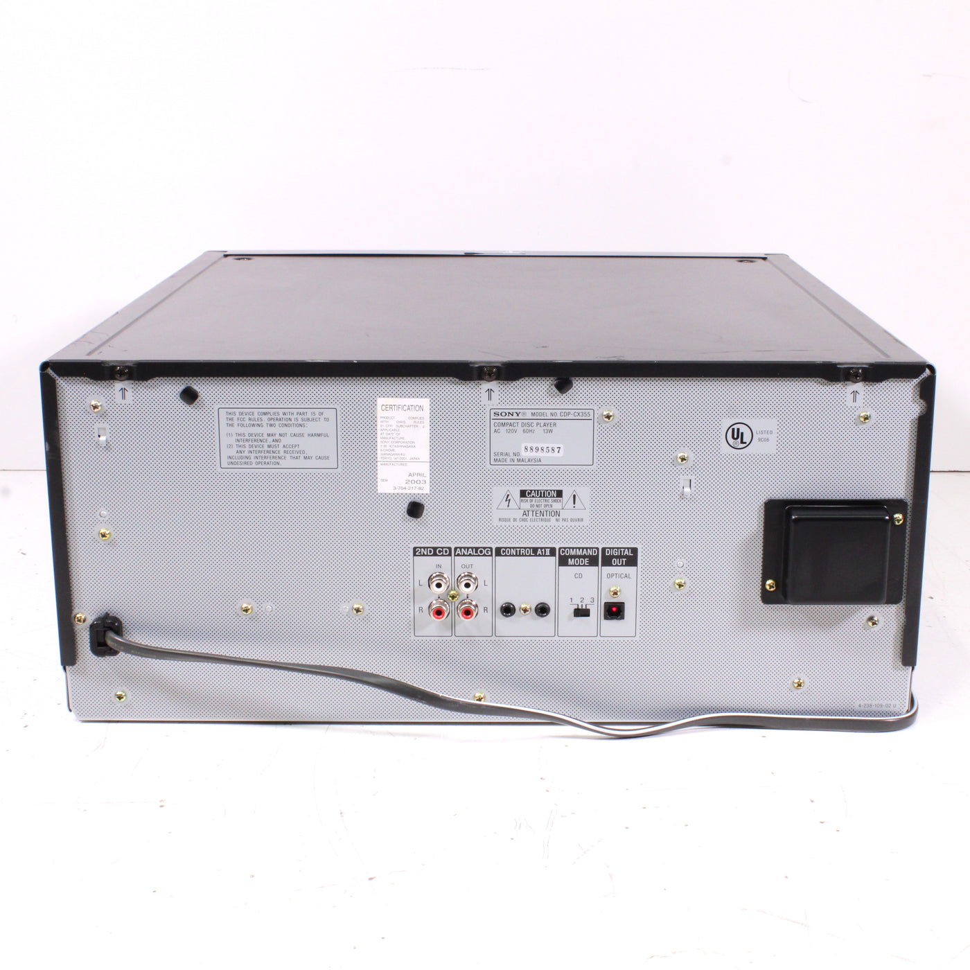 Sony CDP-CX355 | 300-Disc CD Changer, Refurbished — SpenCertified