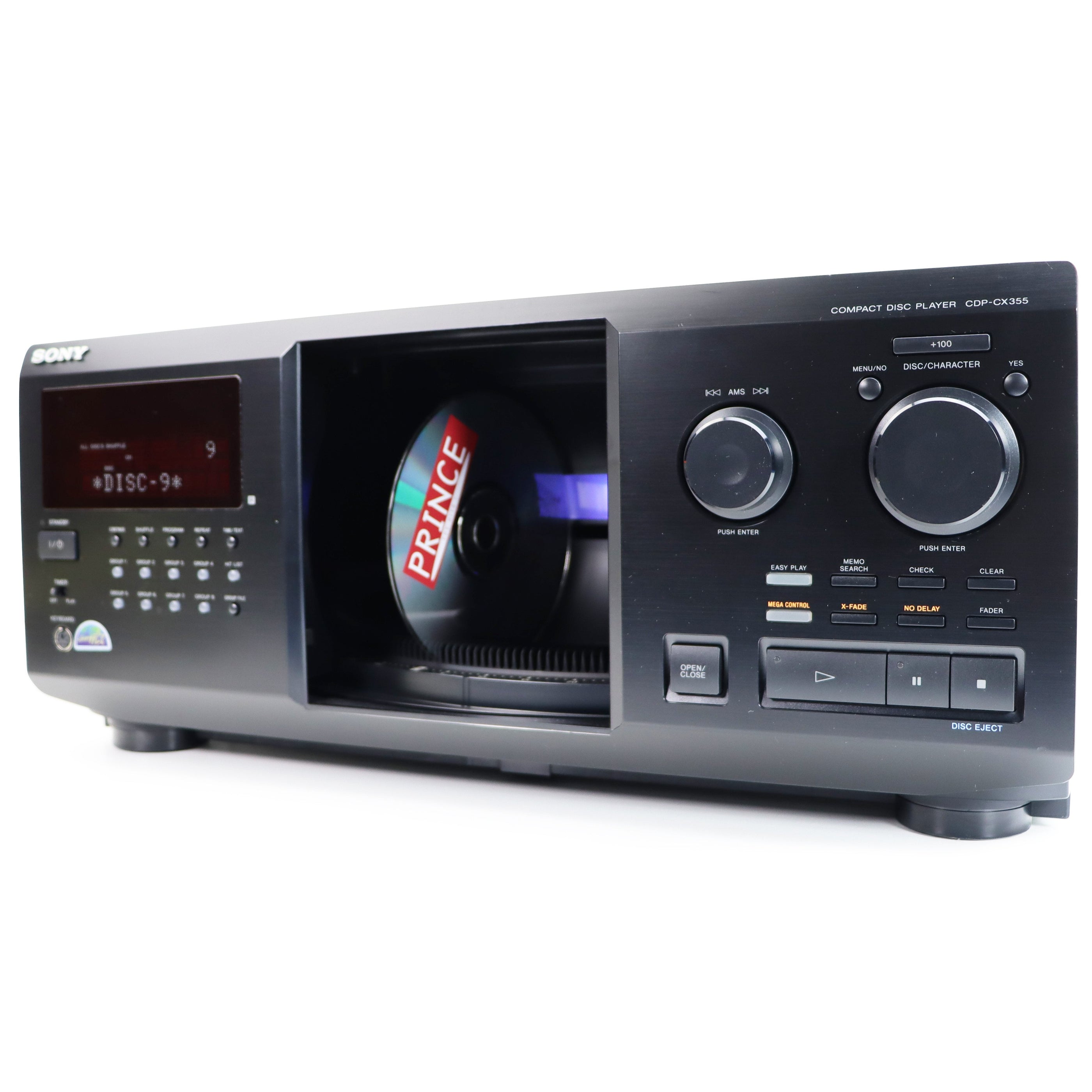 Sony CDP-CX355 300 Disc CD Player Changer Mega Compact Disc Carousel ...