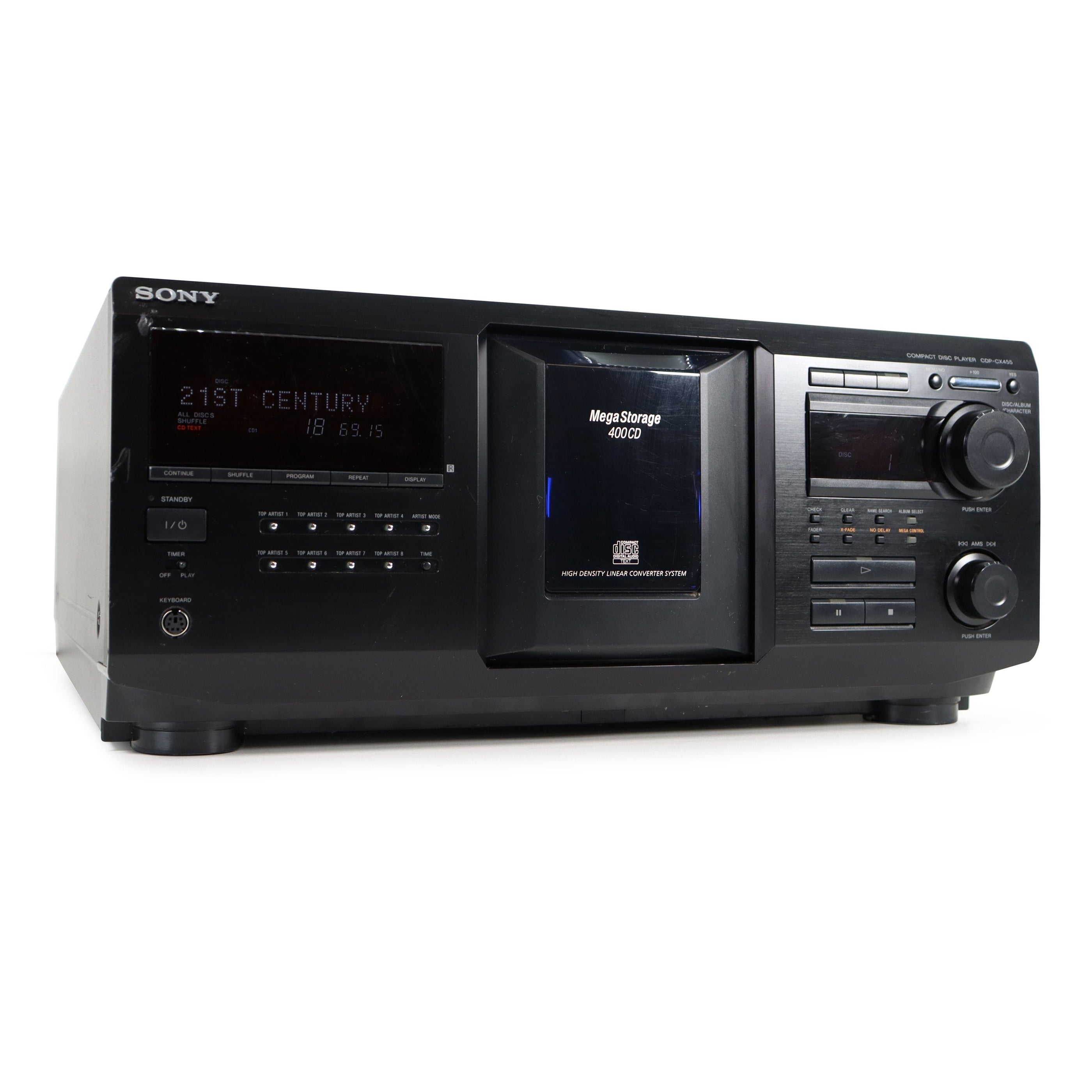Sony CDP-CX455 | 400-Disc MegaStorage Changer, Refurbished — SpenCertified