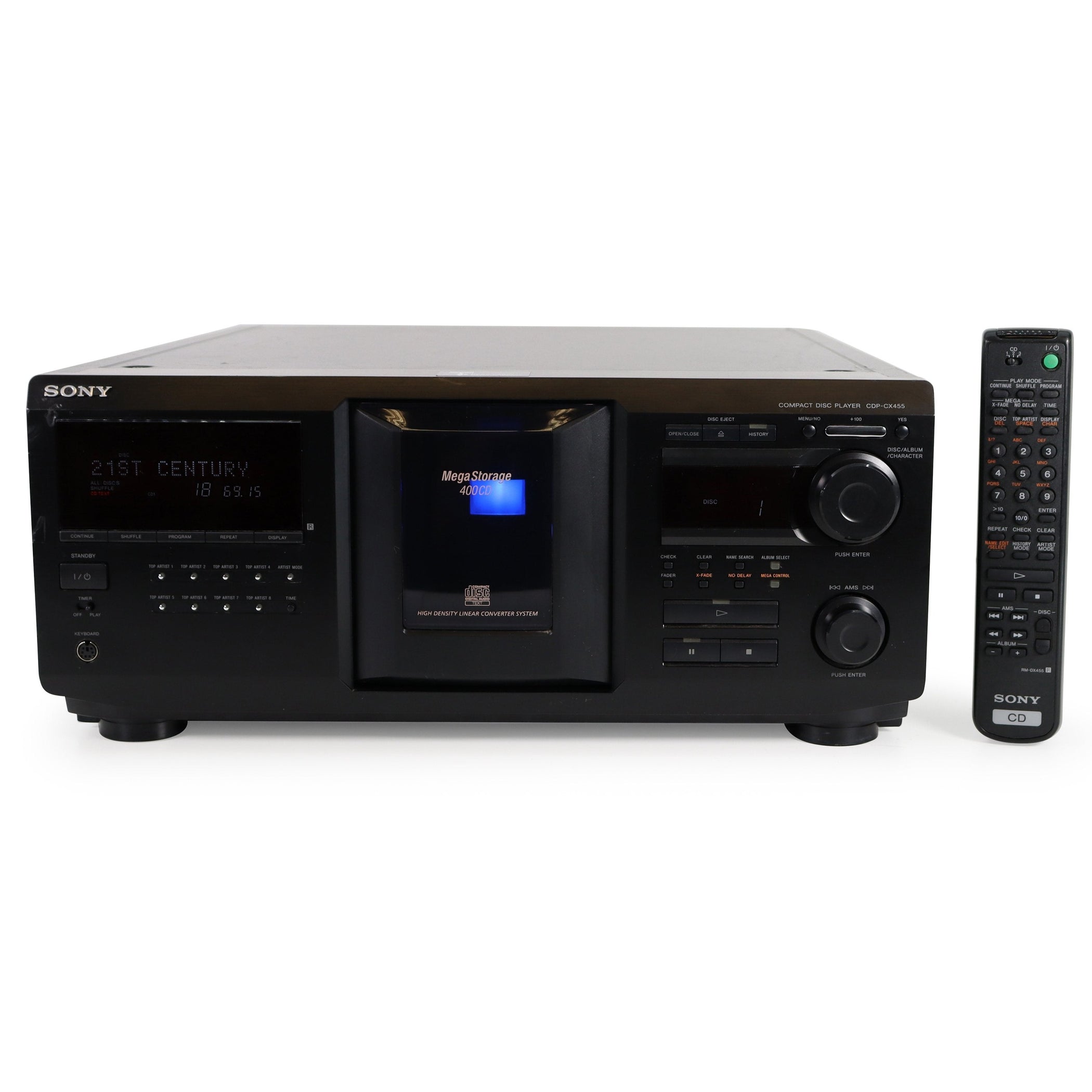 Sony CDP-CX455 | 400-Disc MegaStorage Changer, Refurbished — SpenCertified