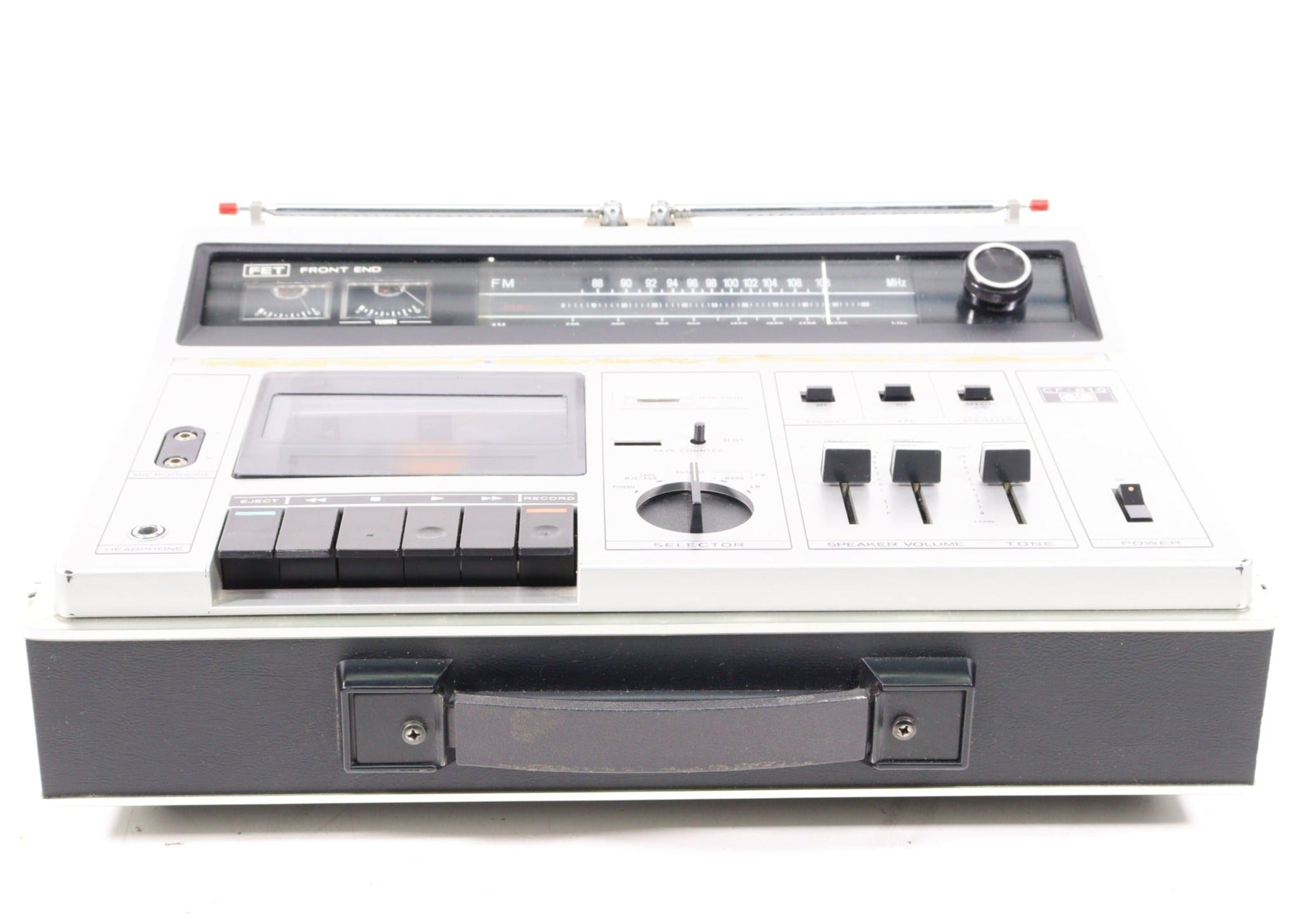 Sony CF-610 Vintage Stereo Cassette-Corder with Lid Speakers ...