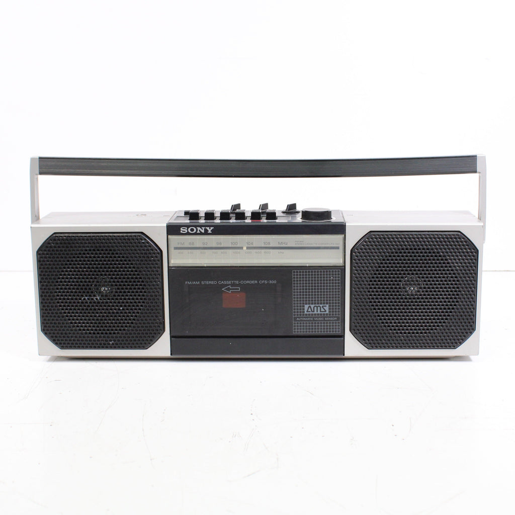 Sony CFS-300 Vintage Boombox AM FM Radio Stereo Cassette-Corder