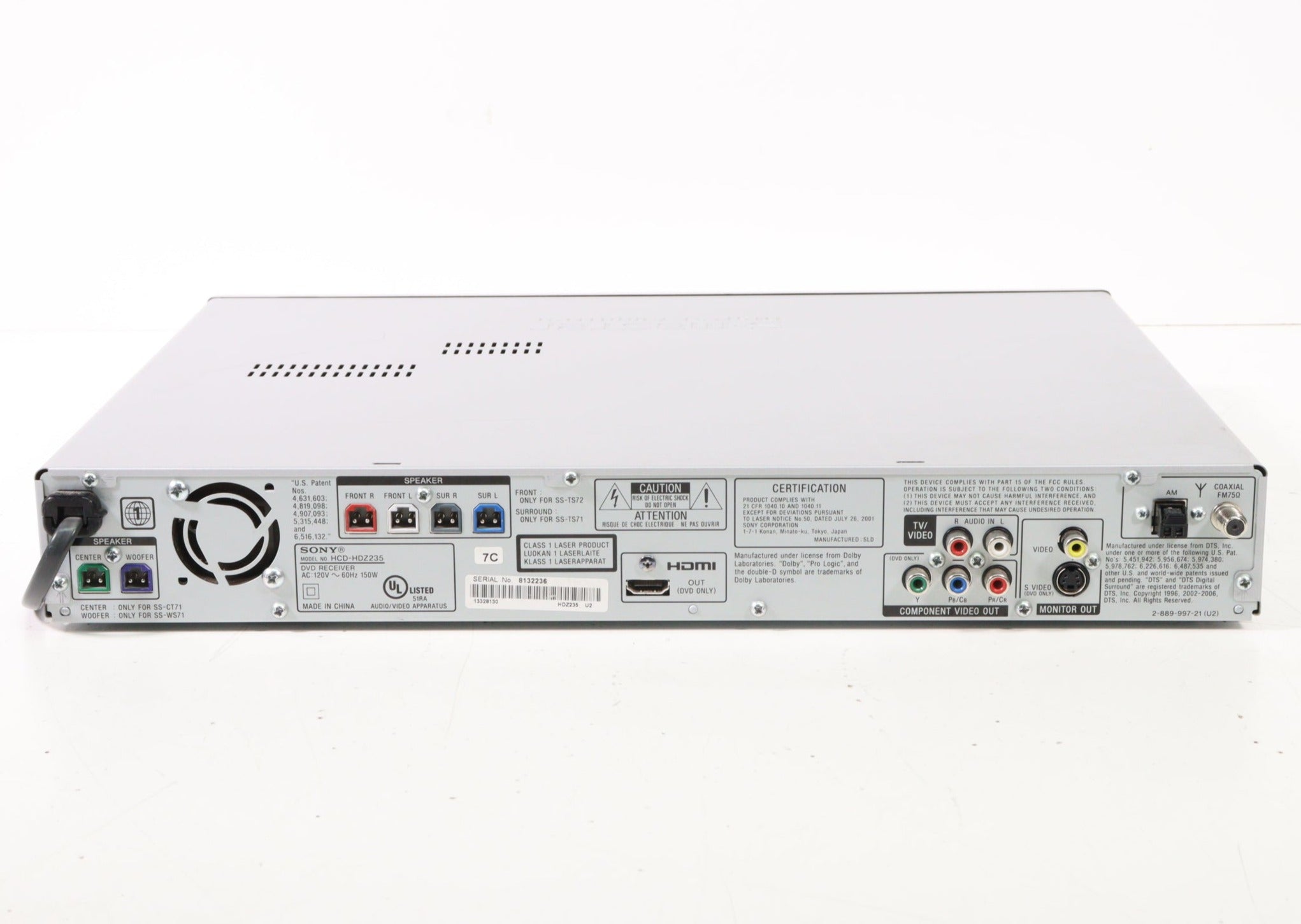 Sony DAV-HDZ235 6.1 Channel DVD Home Theater Speaker System