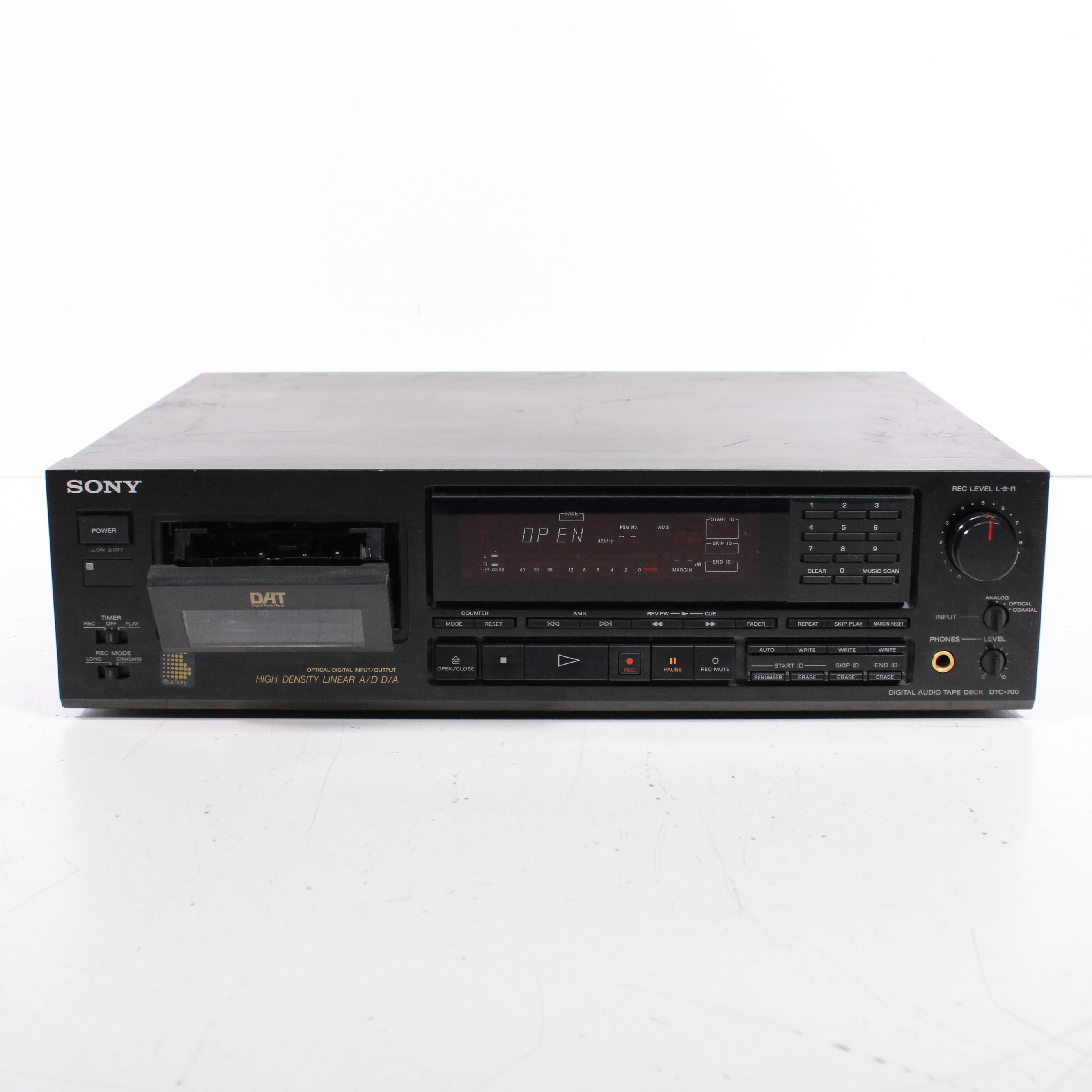Sony DTC-700 DAT Digital Audio Tape Deck with Optical Digital (1990 ...