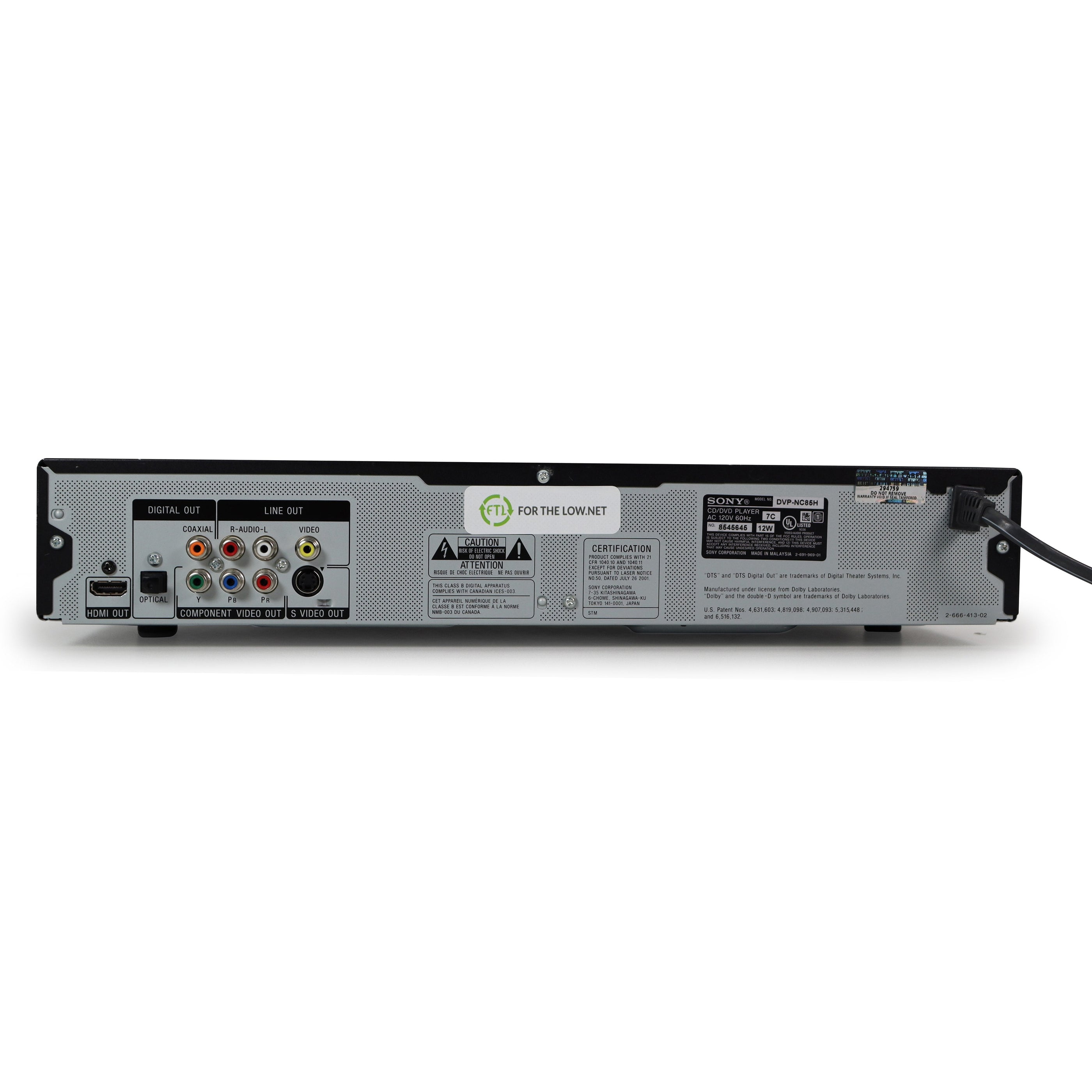 Sony DVP-NC85H 5-Disc Carousel DVD CD Player Changer with 1080i HDMI U ...