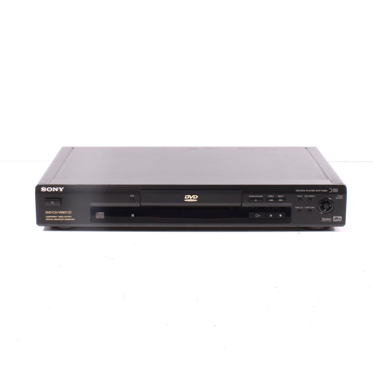 Sony DVP-S360 Single-disc DVD CD Player Optical, S-Video, Component ...
